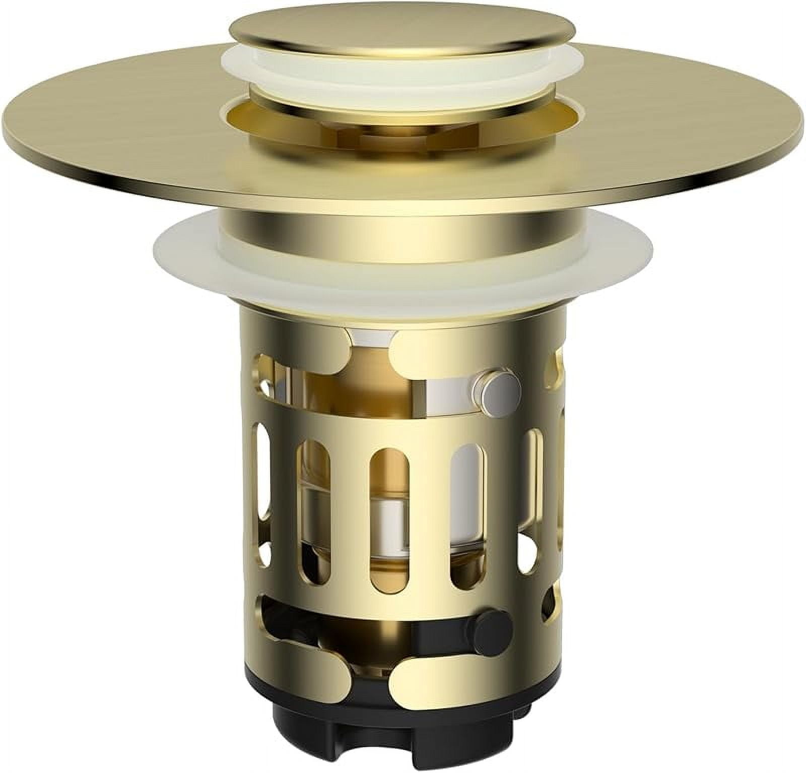 Hibbent Upgraded 3 in 1 Bathroom Sink Drain Strainer, Universal Pop Up ...