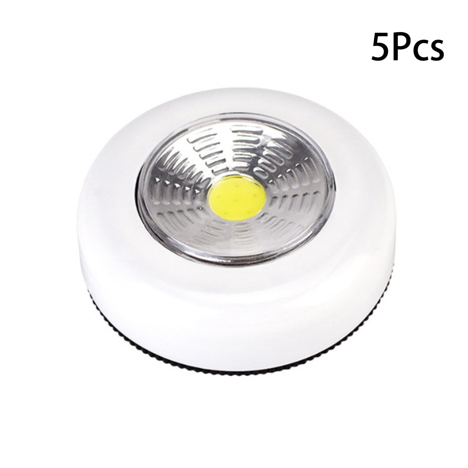 Hibibud Battery Powered Lights,ABS Round,Press-On Soft Glow,COB Bright ...