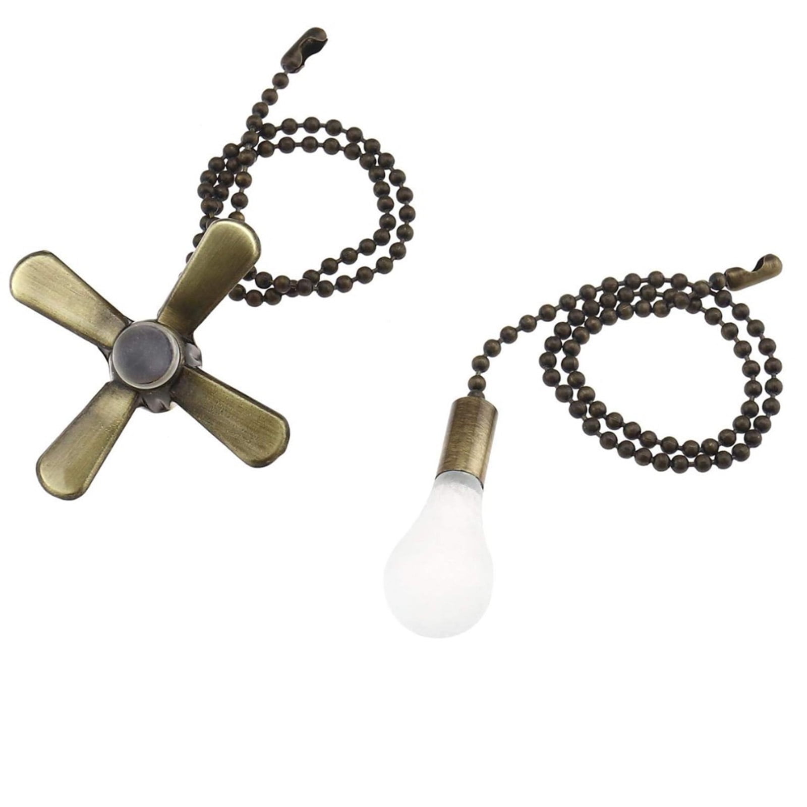 Hibibud Ceiling Fan Pull Chain Beaded Ball Extension Chains with Light ...
