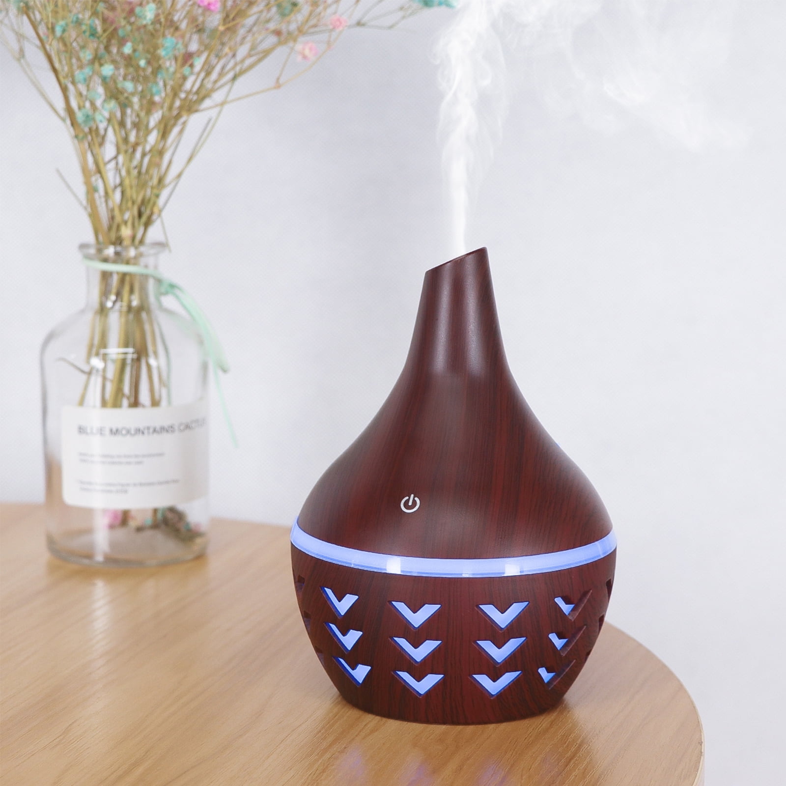 Hibibud Essential Oil Diffuser,Quiet Humidifier for Bedroom,Portable ...