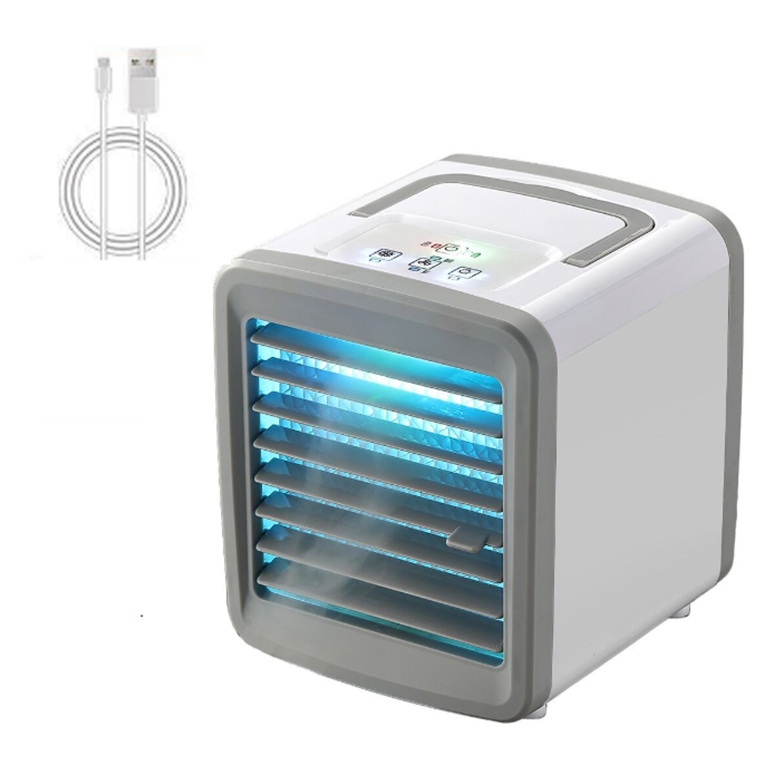 Hibibud Portable Air Conditioner, Mini Portable Fan with Ice Cooling ...