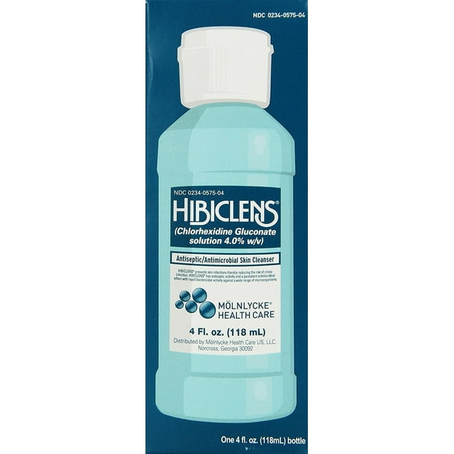 Hibiclens Antimicrobial Liquid Solution Skin Cleanser for Surgery, 4 Fl ...