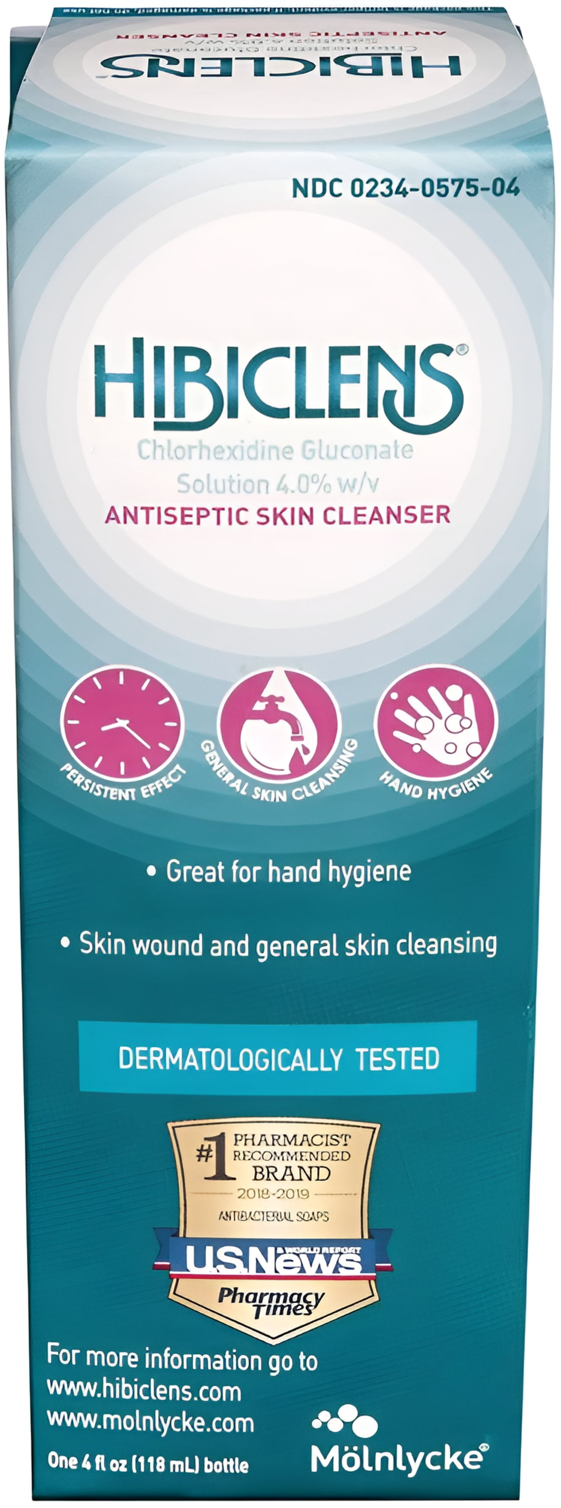 Hibiclens 4% Chlorhexidine Antimicrobial Antiseptic Skin Cleanser ...