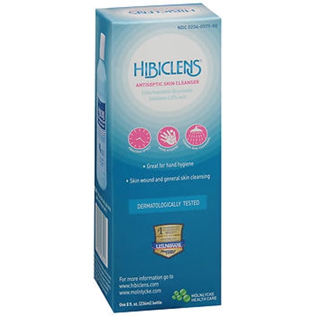 Hibiclens Skin Cleanser, Antiseptic/Antimicrobial - 8 oz - Walmart ...