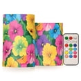 Hibiscus Flower Simple Flickering Flameless Candles Battery Operated ...