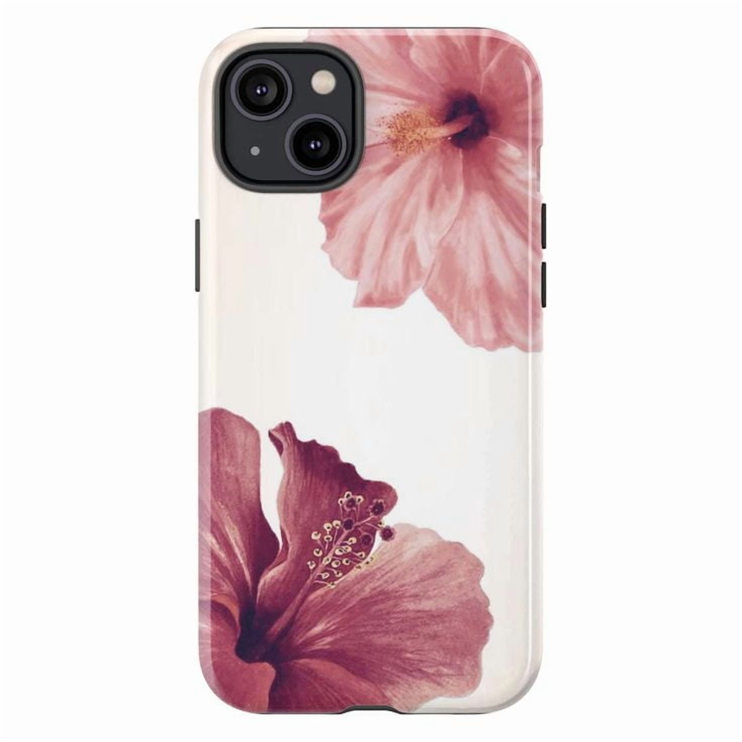 Hibiscus Flower iPhone Case, Minimalist Floral Phone Cover, Elegant ...