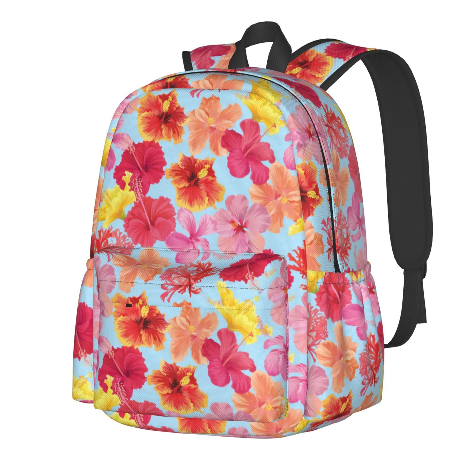 Hibiscus Flowers Pattern Backpack for Men Women Laptop Backpack Hiking ...