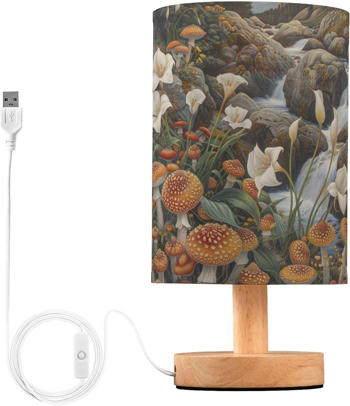 Hibiscus LED Table Lamp - Modern Minimalist Bedside Lamp with Round ...