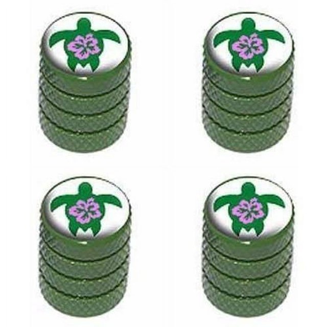 Hibiscus Turtle Hawaii Hawaiian Tire Rim Wheel Aluminum Valve Stem Caps ...