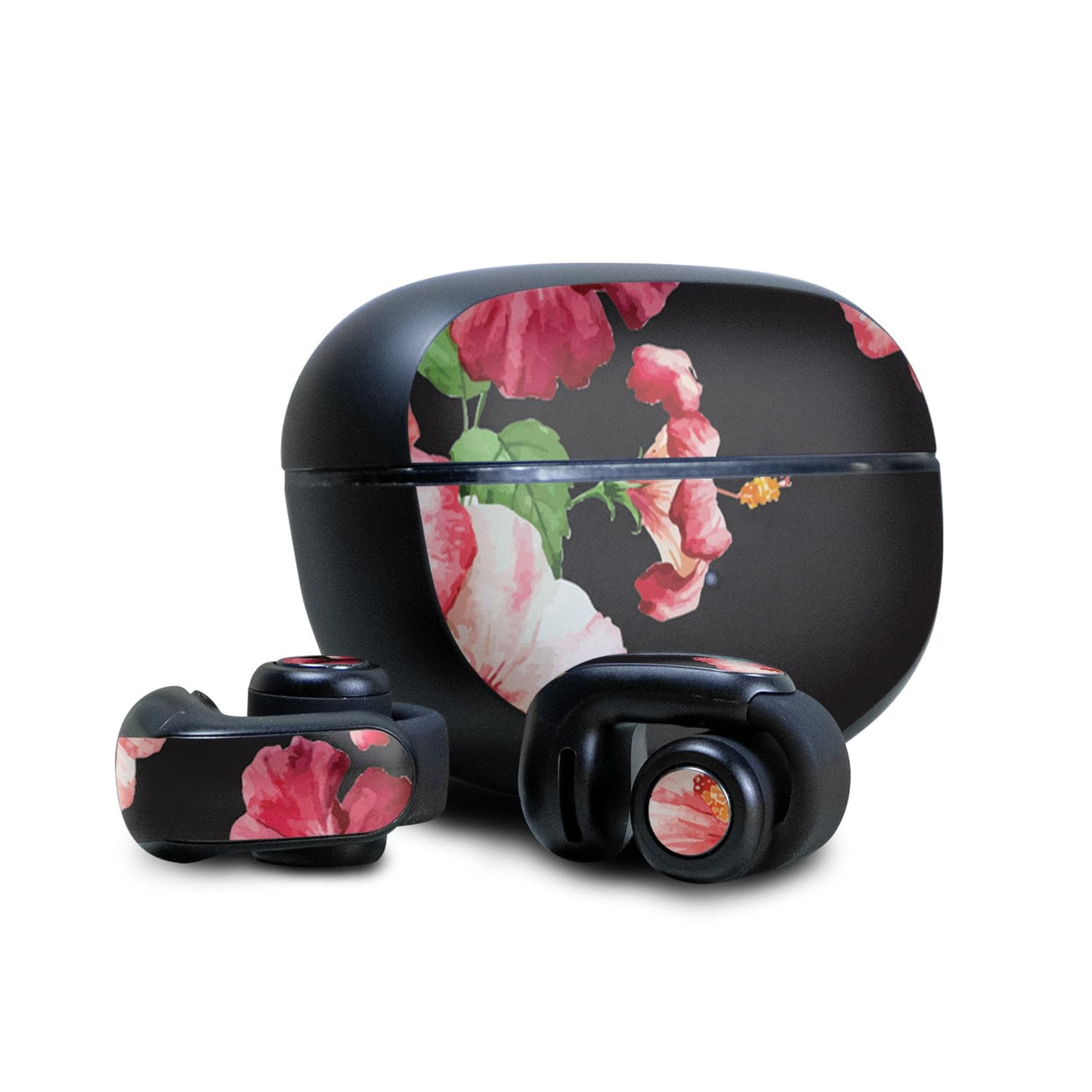 Hibiscus Vinyl Wrap for Ultra Open Earbuds - Easy Application Cover ...