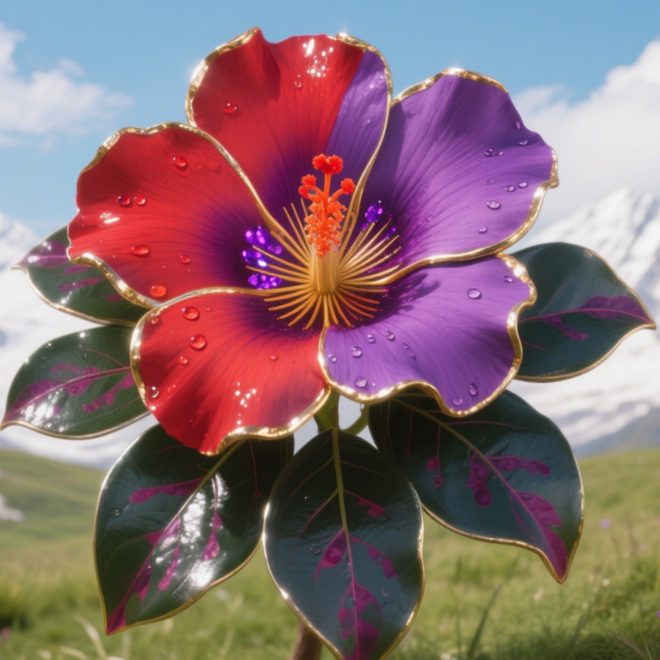 Hibiscus ornamental garden decorations enhance the style of outdoor ...