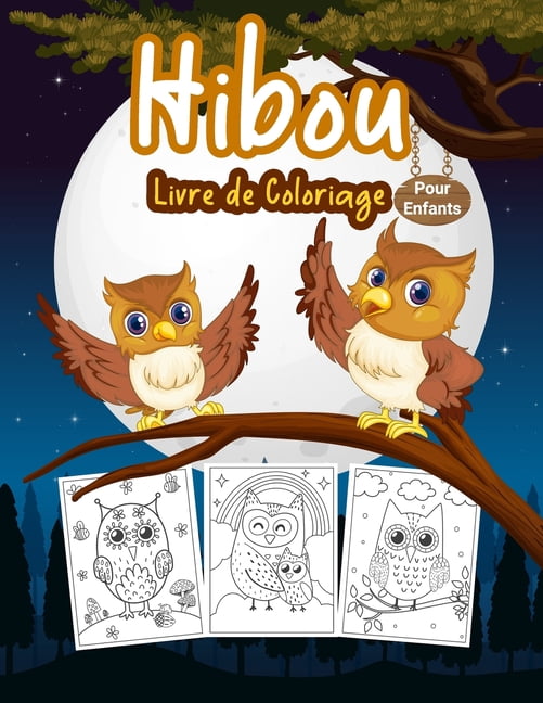 Hibou Livre de Coloriage pour Enfants: Grand livre d'activités sur la ...