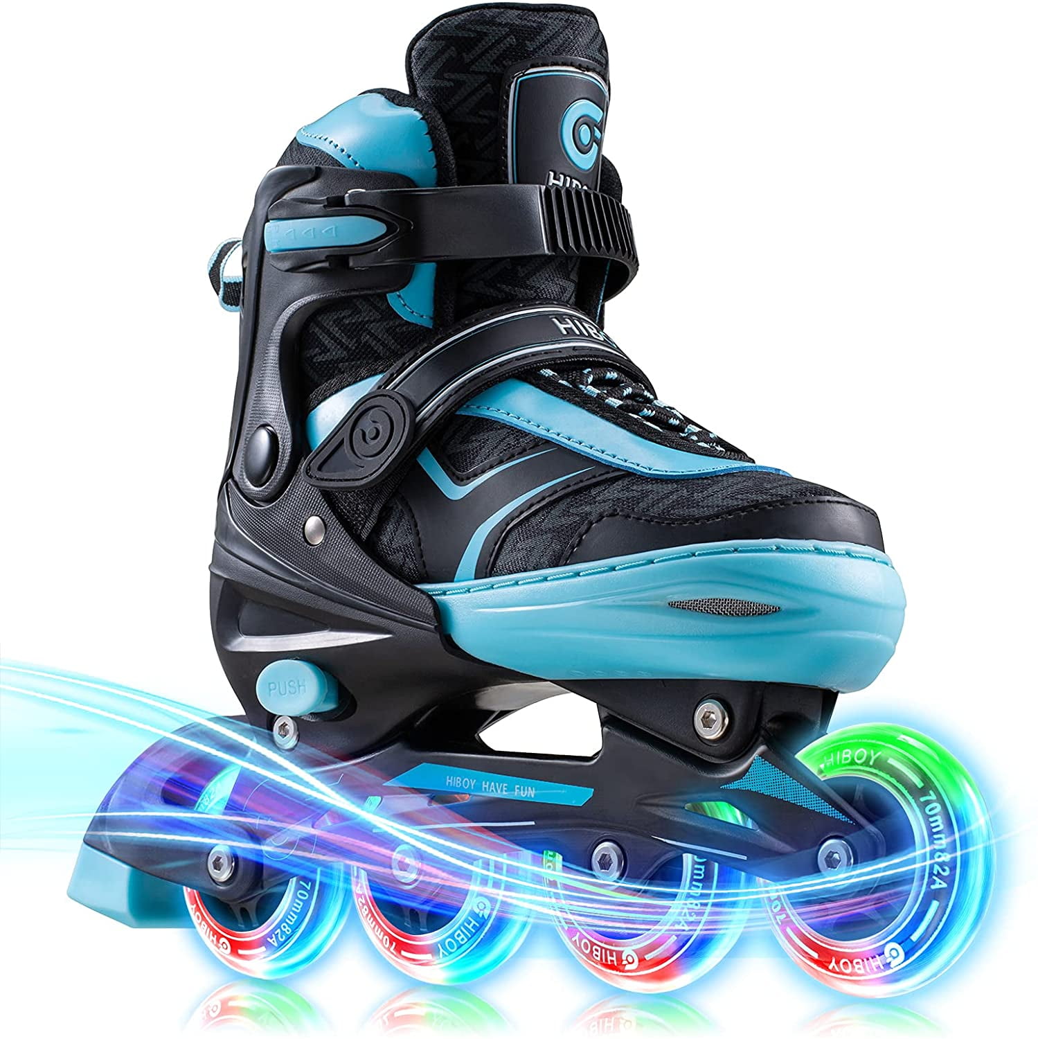 Hiboy Adjustable Inline Skates with Light up Wheels, Fun Roller Blades ...