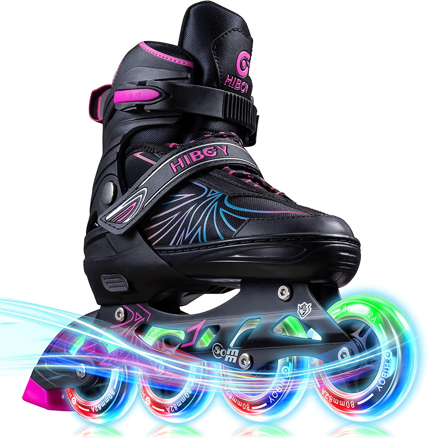 Hiboy Adjustable Inline Skates with Light up Wheels, Fun Roller Blades ...