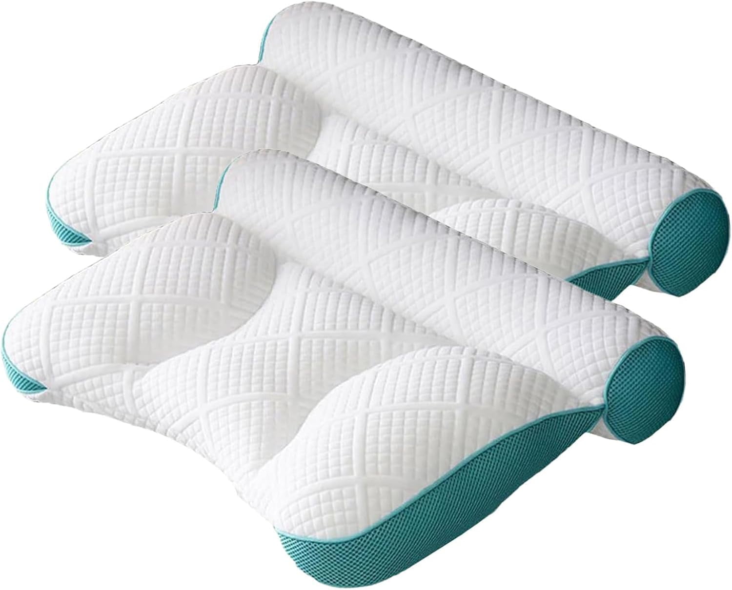 Hicaly Ergonomic Pillow, Deep Sleep Comfort Goose Down Side Sleeper ...