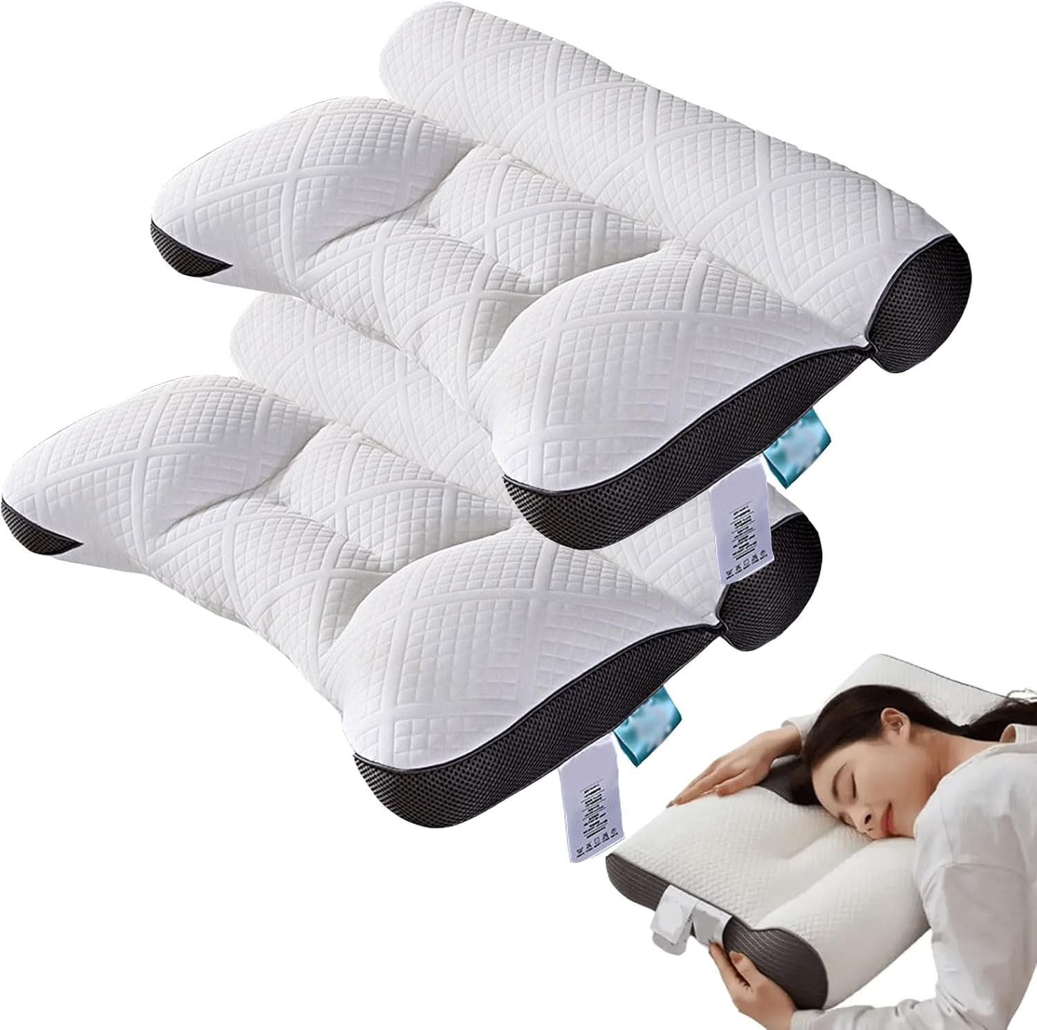 Hicaly Pillow, Hicaly Ergonomic Pillow, Deep Sleep Comfort Goose Down ...