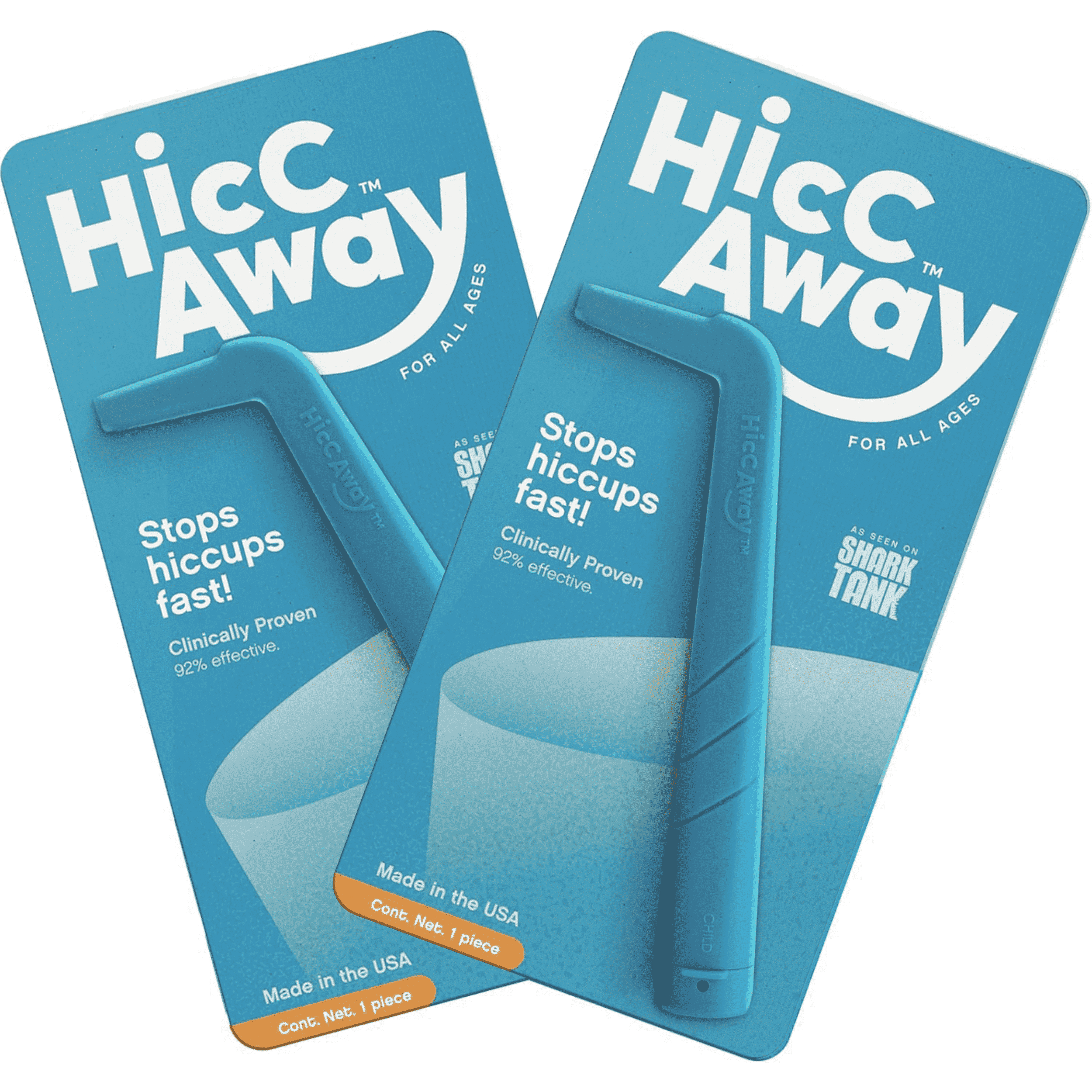 HiccAway Hiccup Straw - Clinically Proven Relief, 2 Pack - Walmart.com