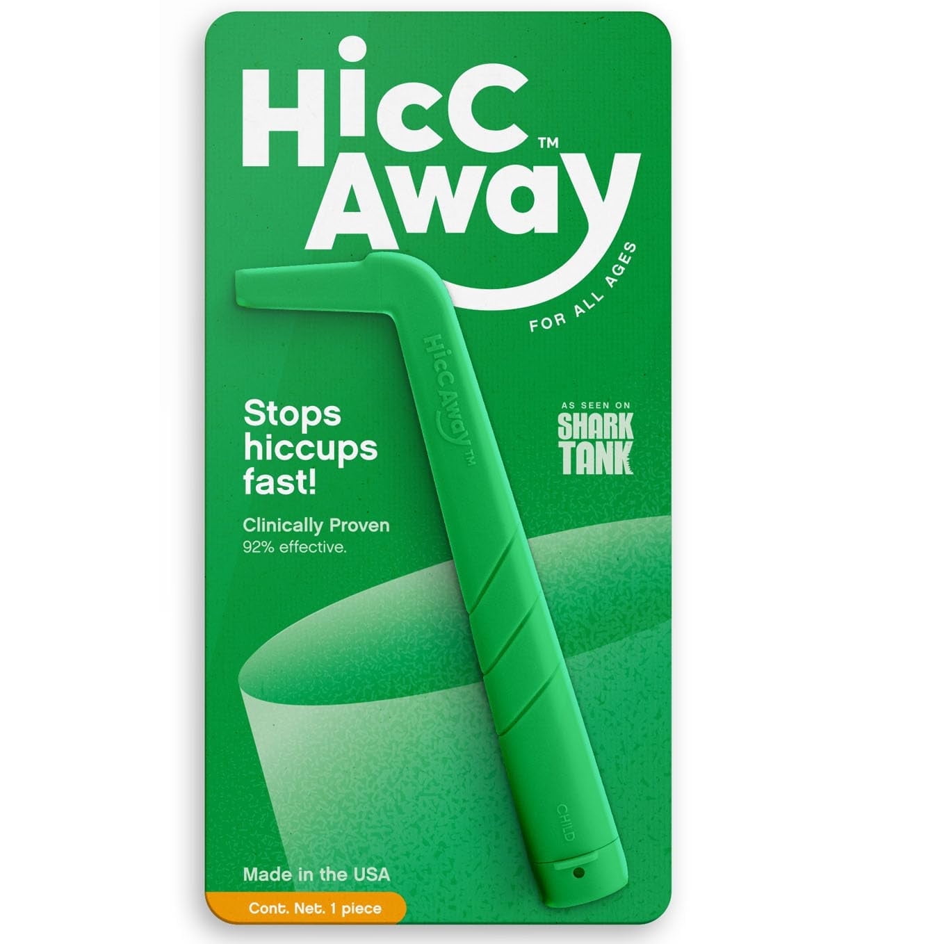 HiccAway Hiccup Straw - Stops Hiccups Naturally & Fast - As Seen On ...