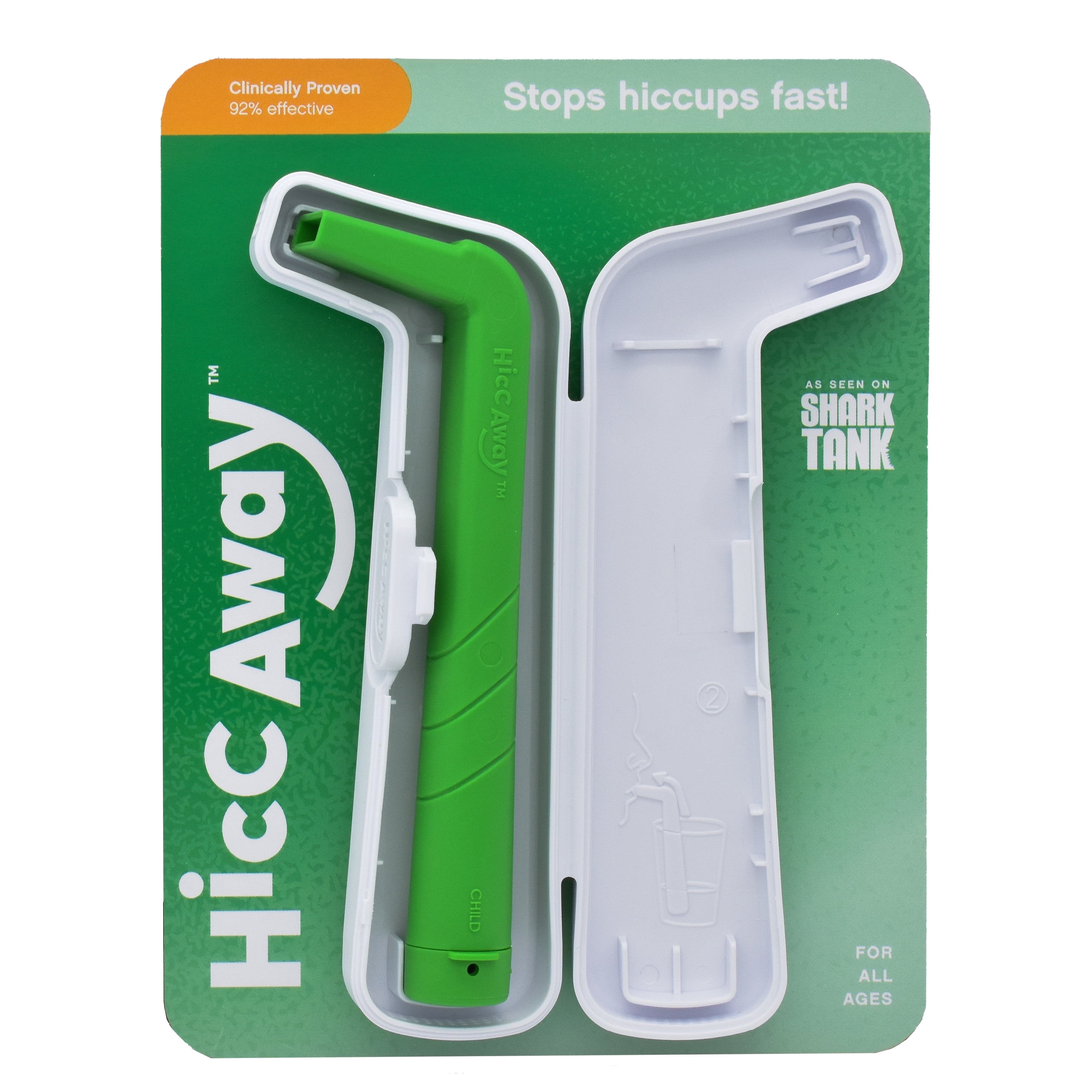 HiccAway Hiccup Straw - Stops Hiccups Naturally & Fast - As Seen On ...