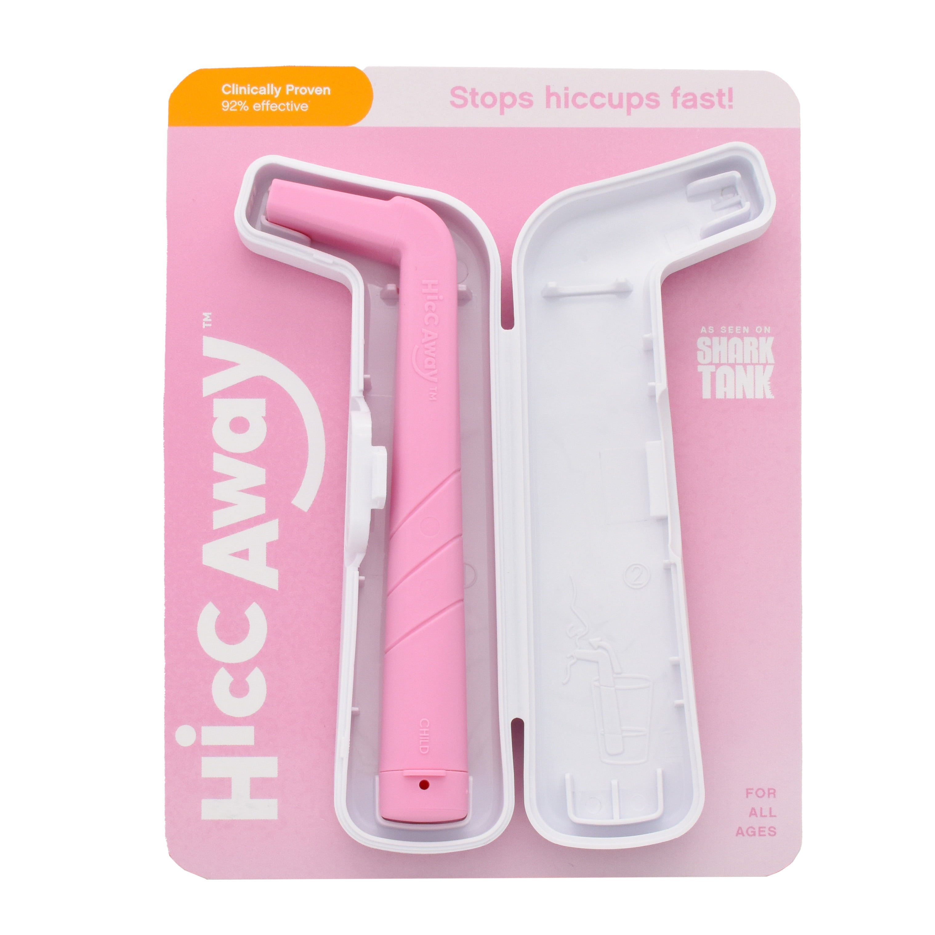 HiccAway Hiccup Straw - Stops Hiccups Naturally & Fast - As Seen On ...