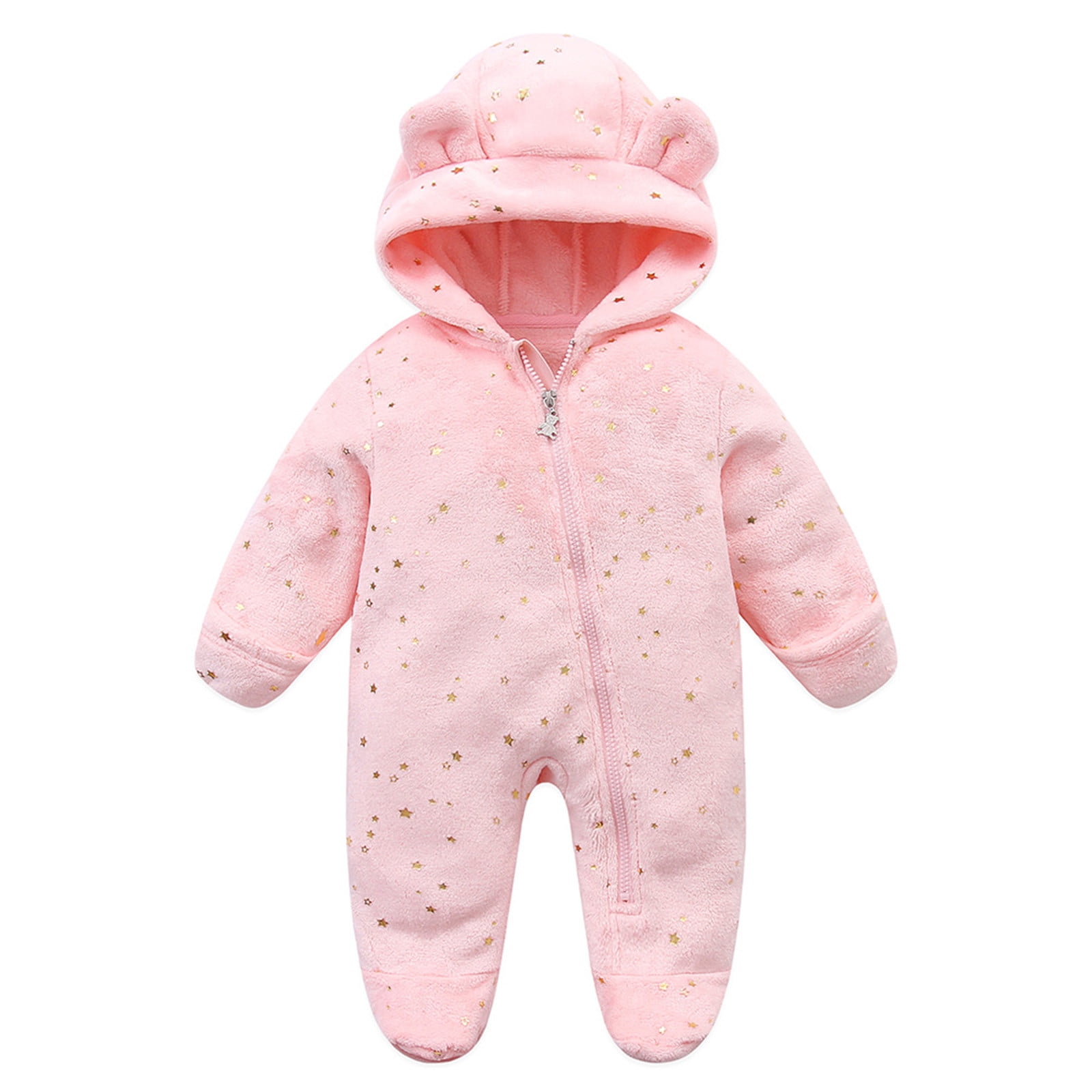 Hicidod Baby Girls Boys Jumpsuit Onesie Hoodie Winter Warm Thicken ...