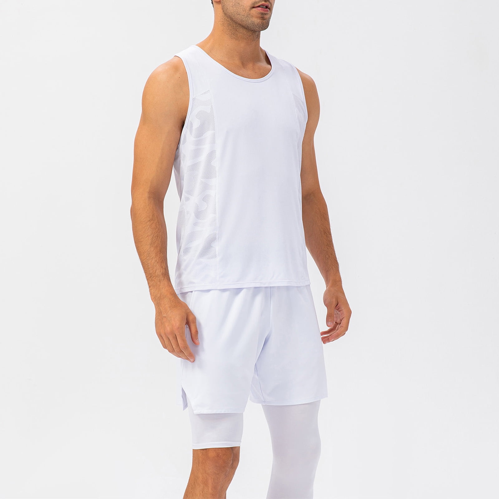 Hicidod Mens Workout Muscle Tanks Gym Vest Fitness Jogging Sports Tank ...