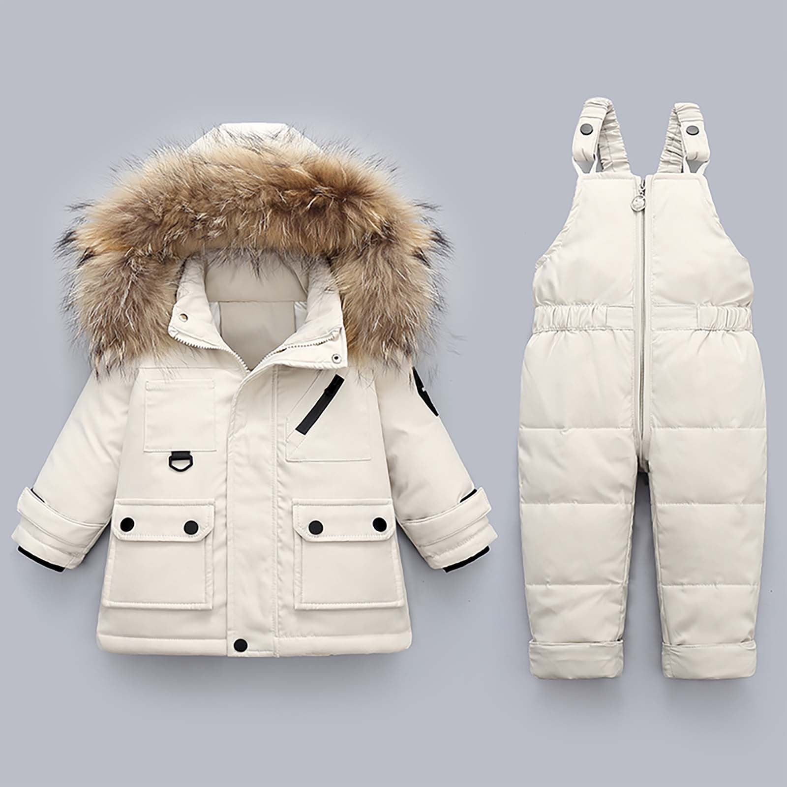 Hicidod Snow Suit for Kids Thicken Winter Warm Toddler Snowsuit Fashion ...