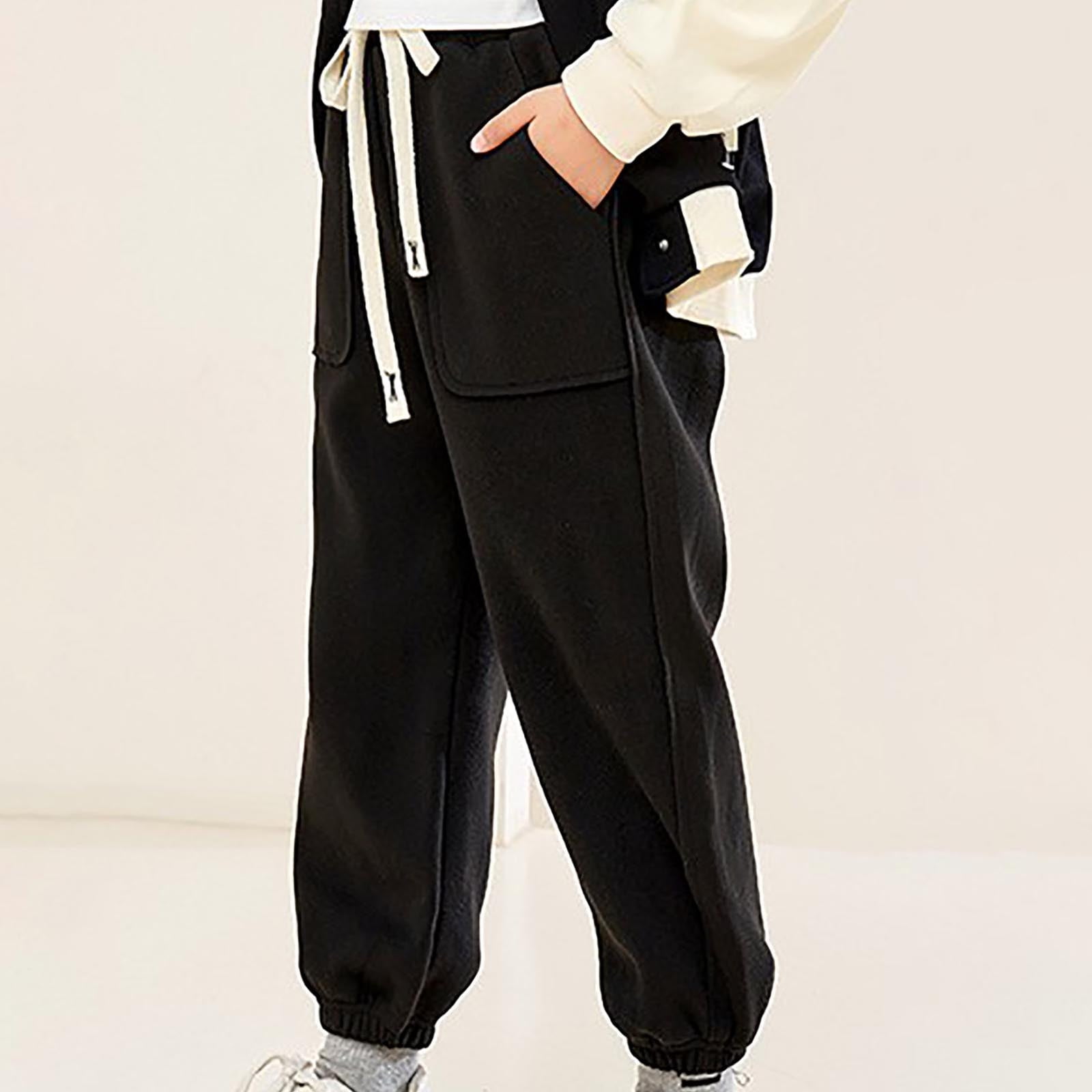 Hicidod Toddler Jogger Pants Fleece Lined Warm Athletic Sweatpants for ...