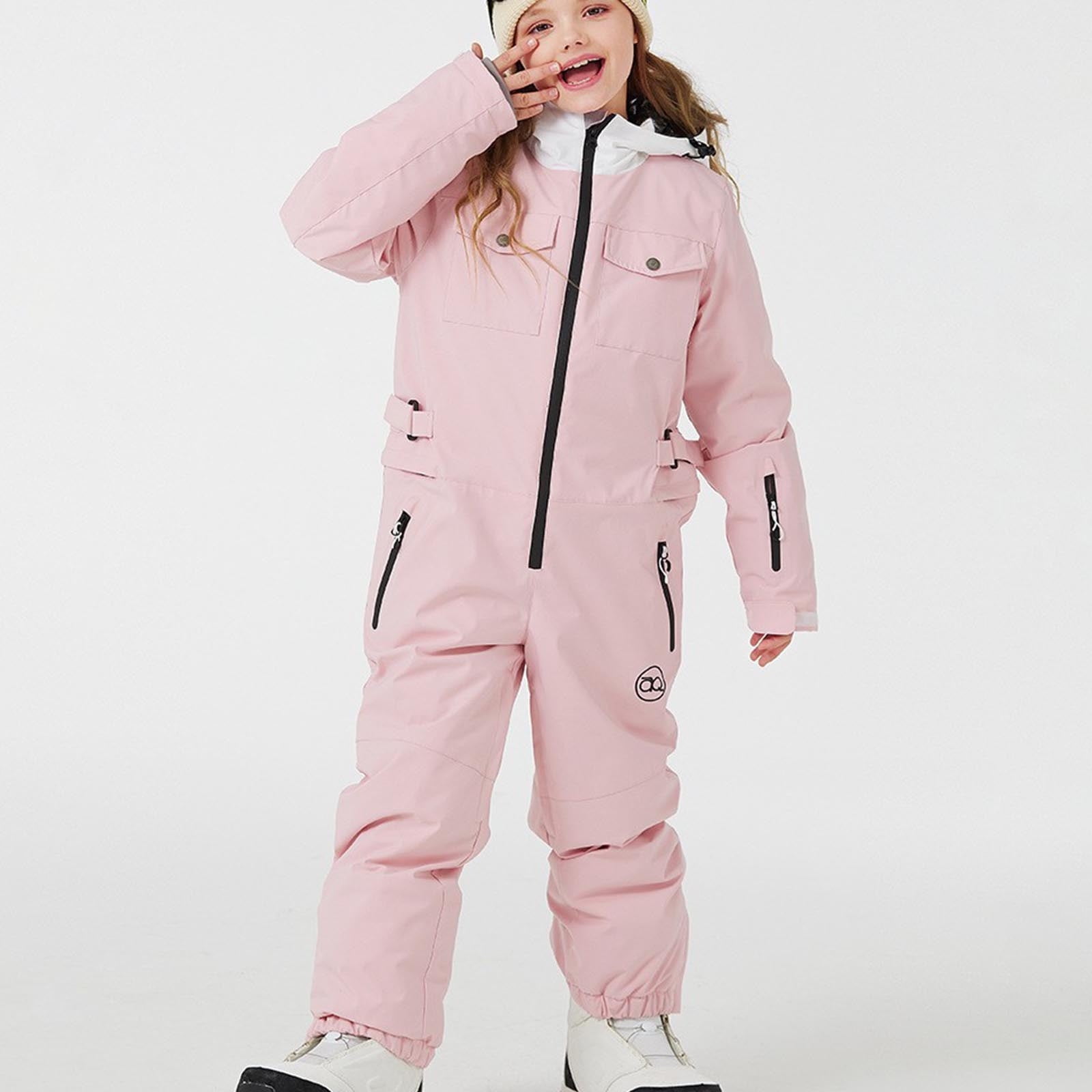 Hicidod Toddler Snowsuit Waterproof Fshion Solid One Piece Snowsuits ...