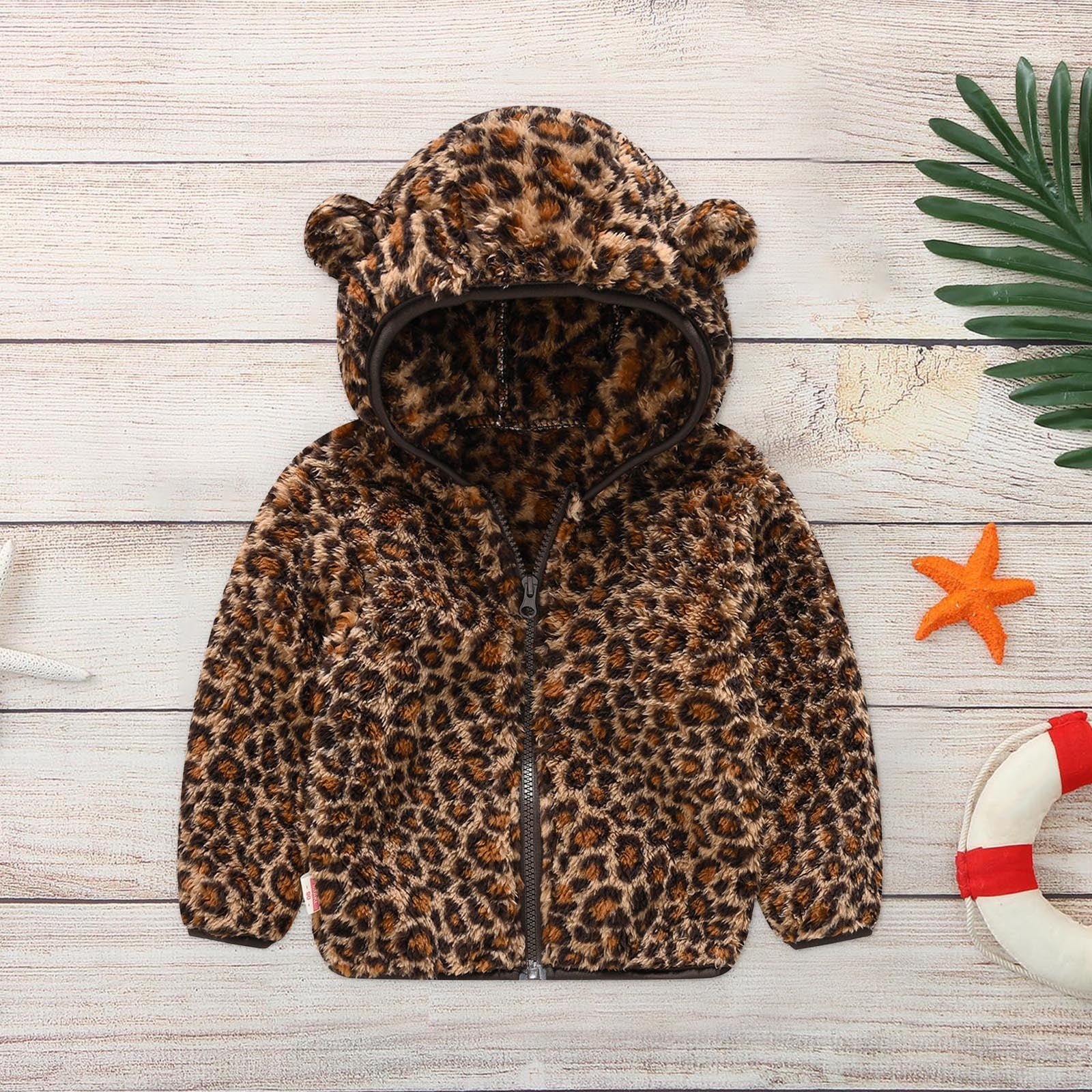 Hicidod Toddler Winter Coats For Kids Hooded Warm Thick Sherpa Teddy ...