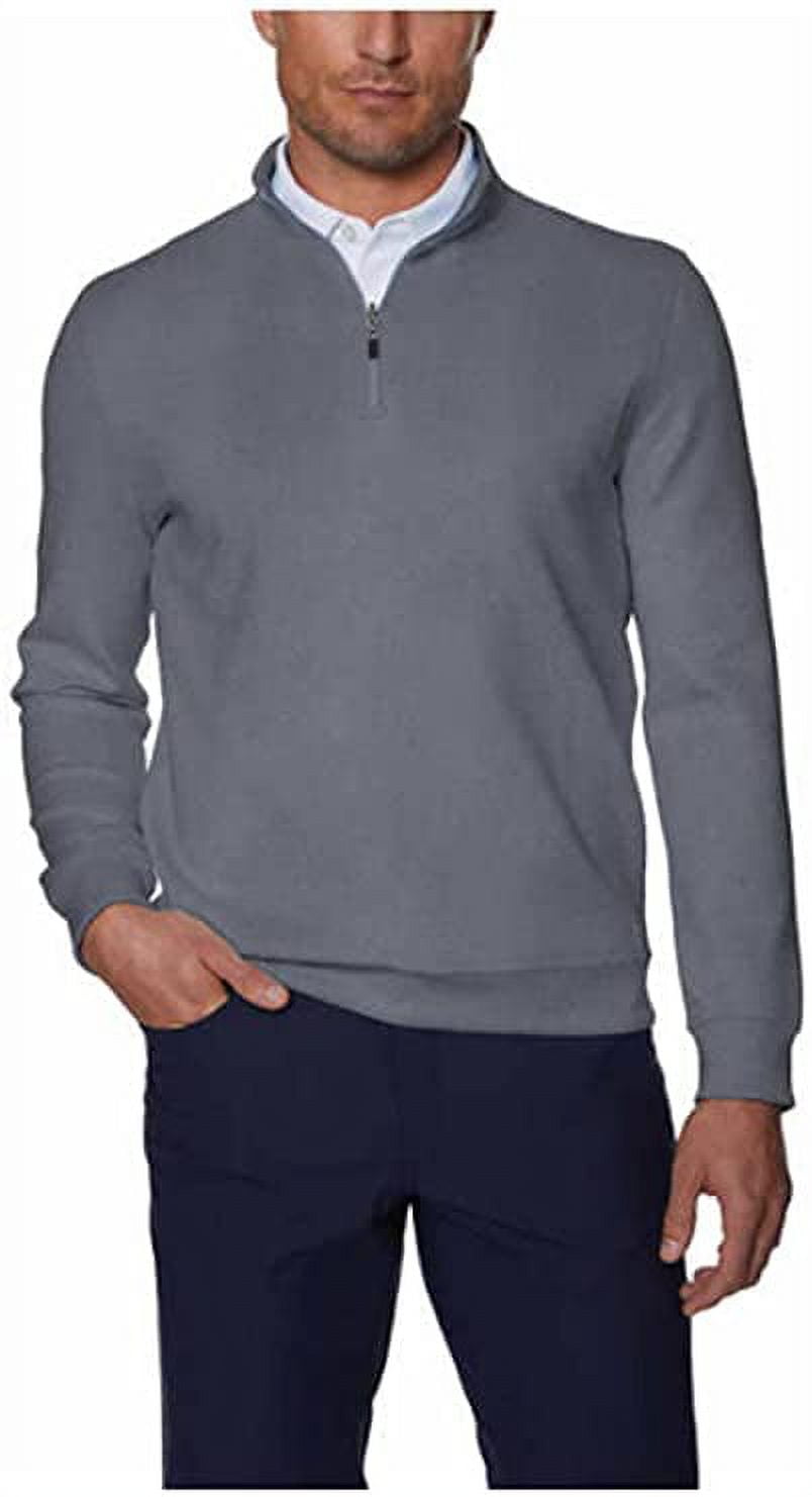 Hickey Freeman Men's Comfort Stretch Quarter Zip Pullover (Navy, XX ...
