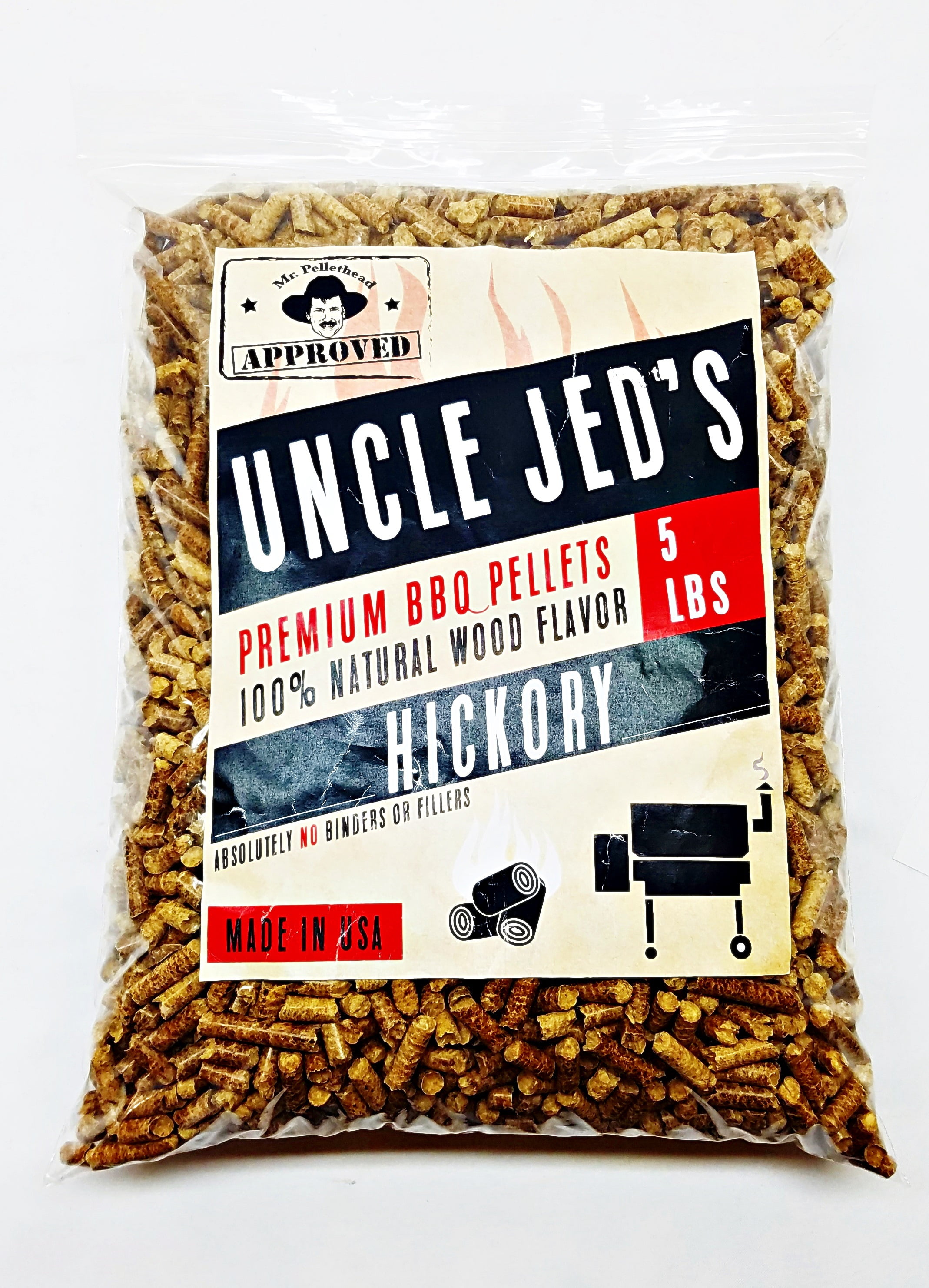 Hickory BBQ Wood Pellets Barbecue Grilling Pellets - Walmart.com