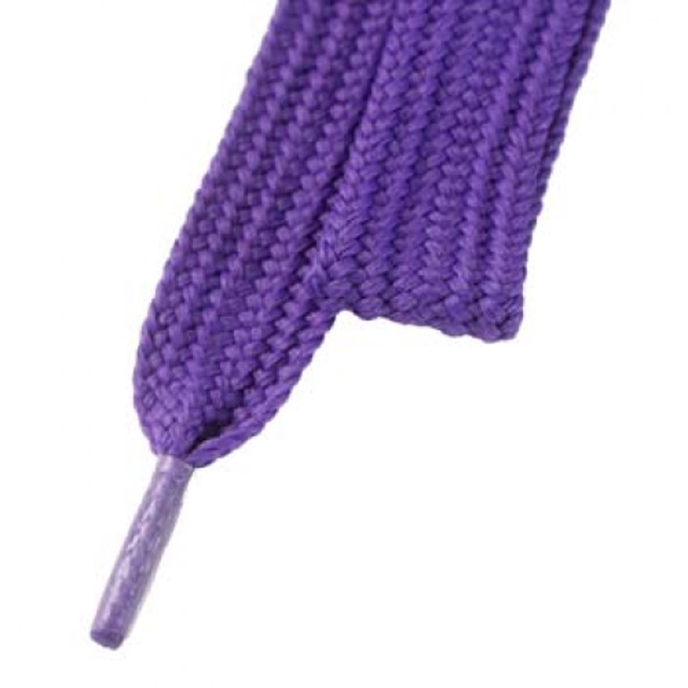 Hickory Brands Wide Flat Shoe Laces Strings - Purple (54") for High-Top ...