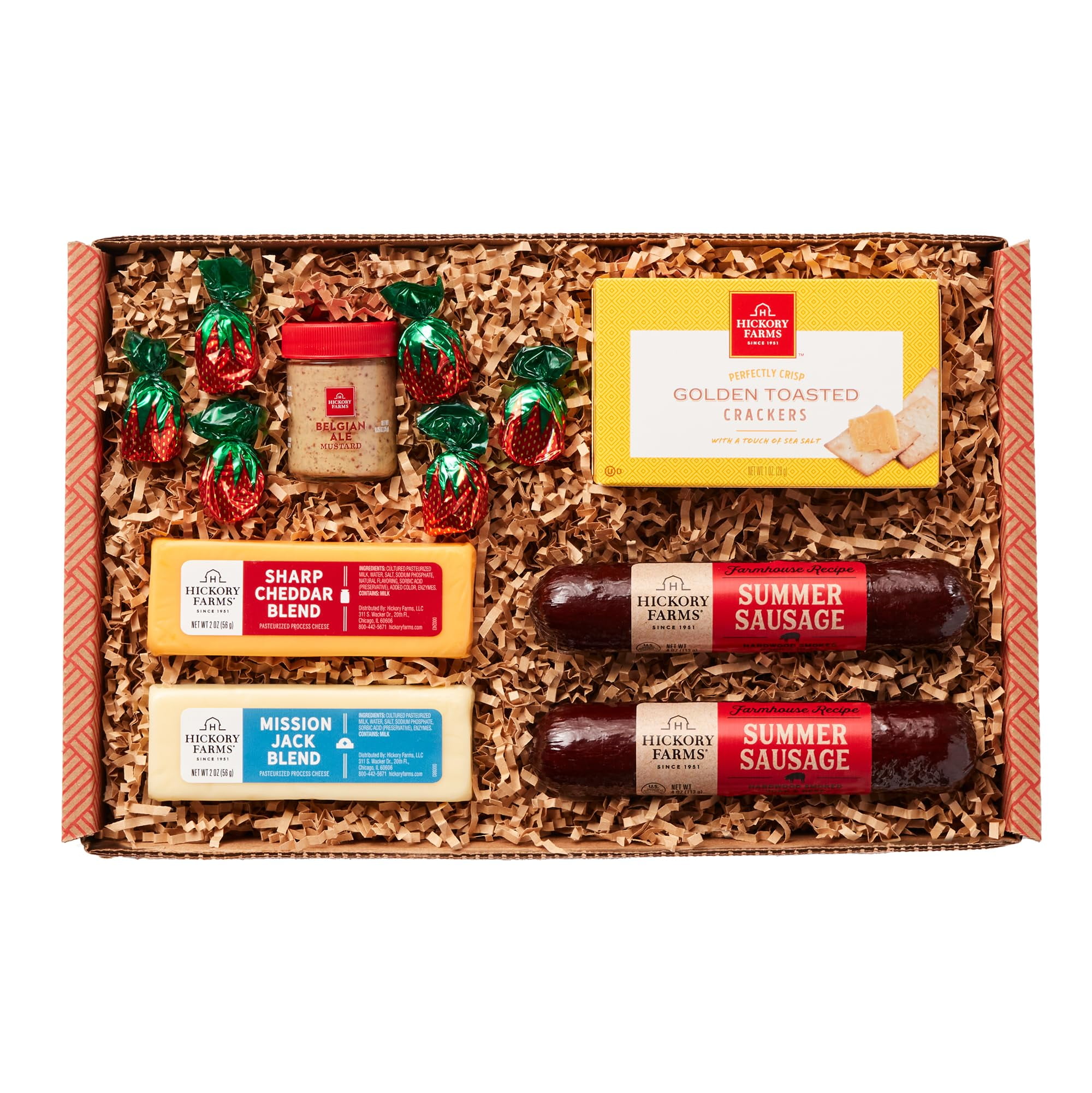 Hickory Farms Farmhouse Meat OKA4 & Cheese Food Gift Board Food ...