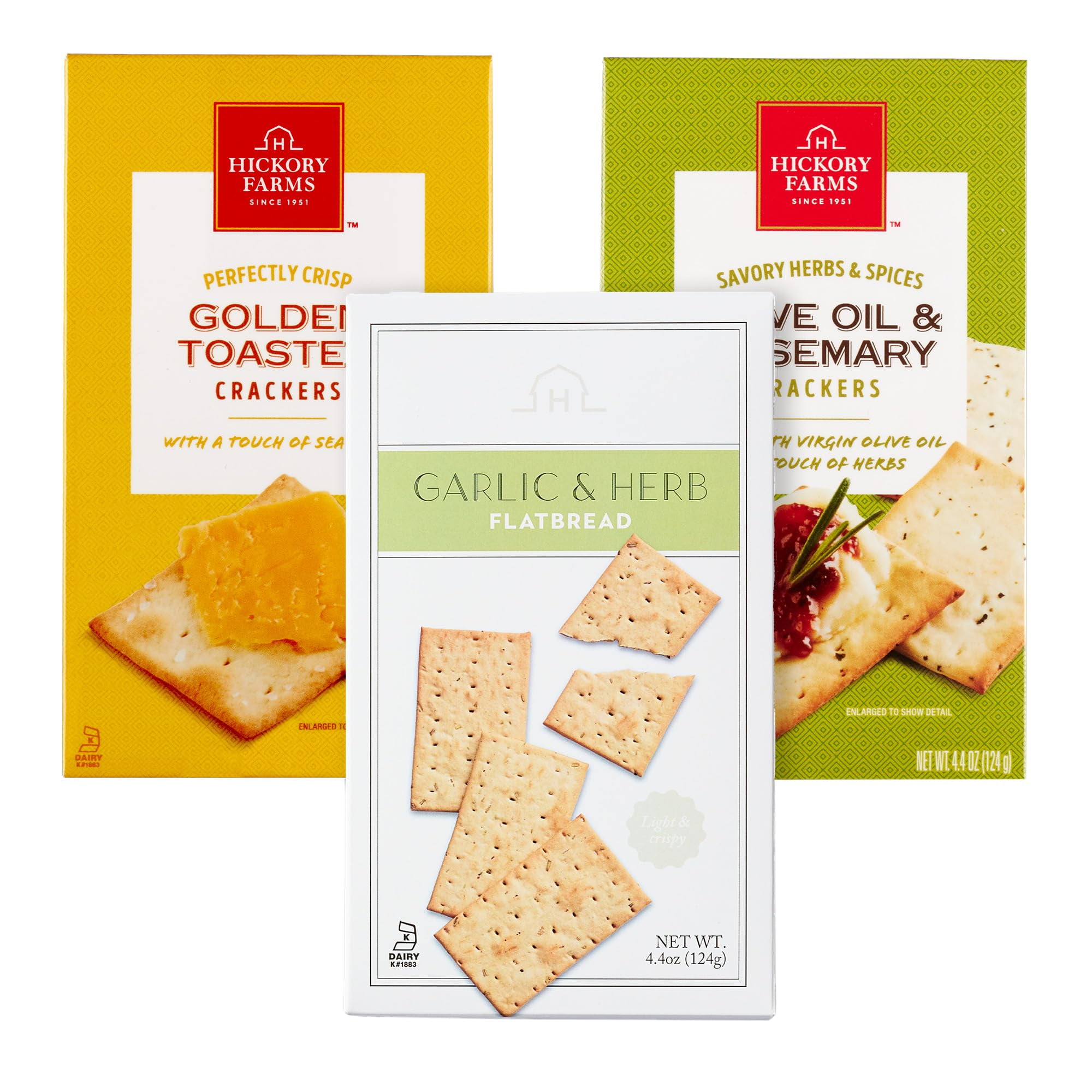 Hickory Farms Gourmet Cracker STF9 Variety 3 Pack | Charcuterie Board ...