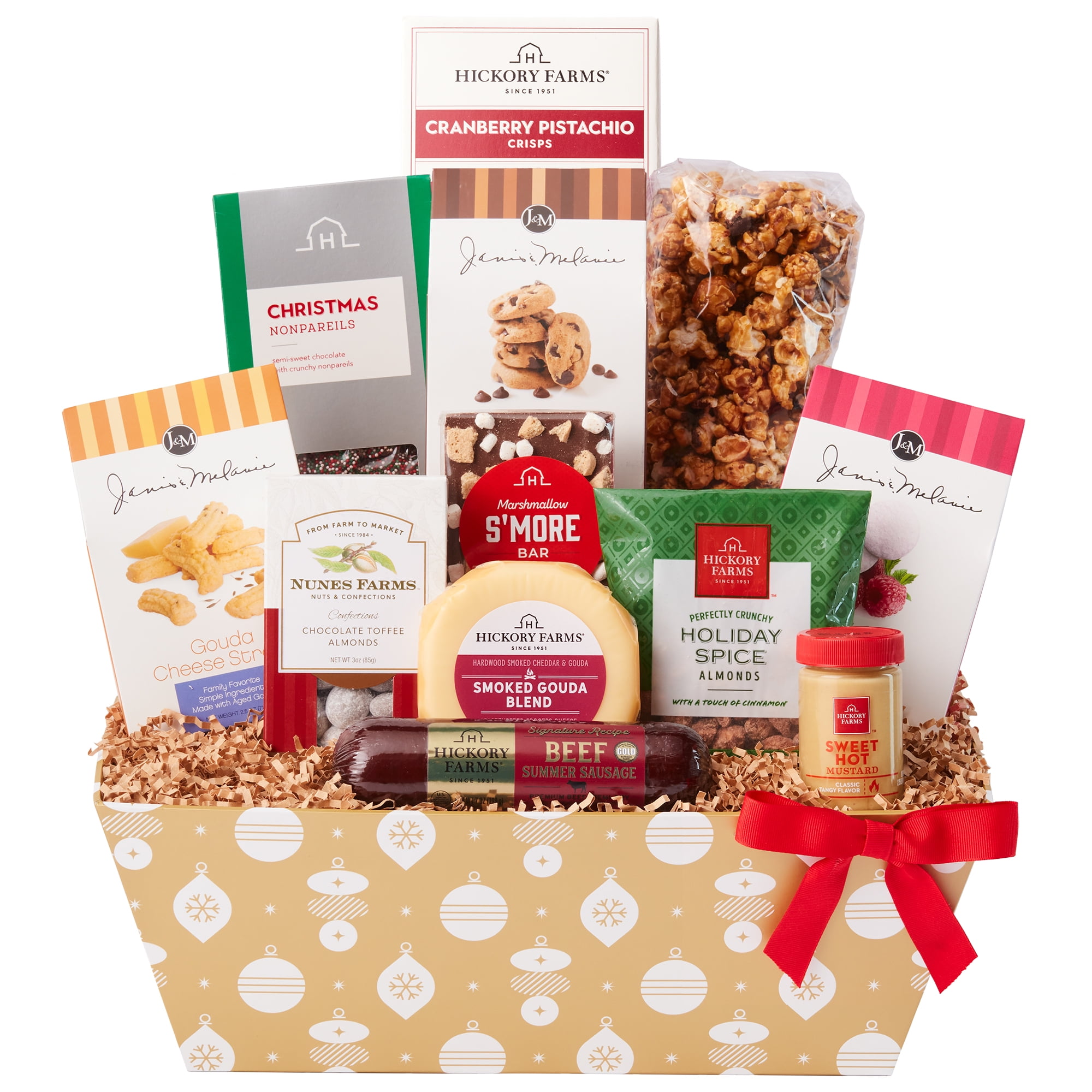 Hickory Farms Holiday Cheer Gourmet Gift Basket, 12 pieces - Walmart.com
