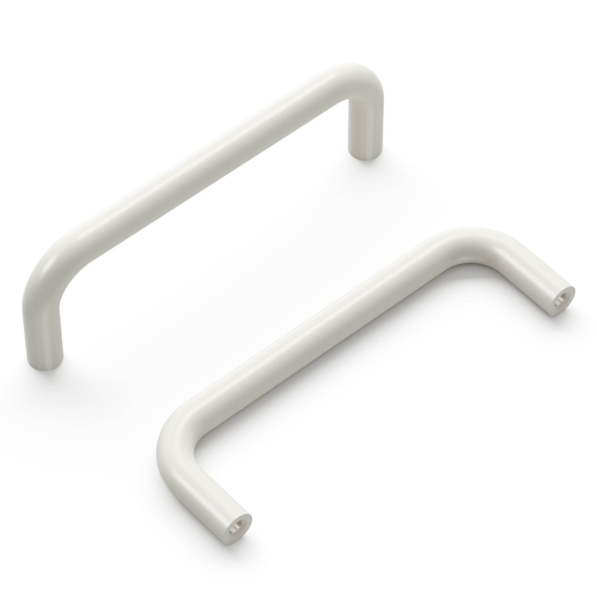 Hickory Hardware Midway Plastic Pull 3-1/2 inch Center to Center White ...