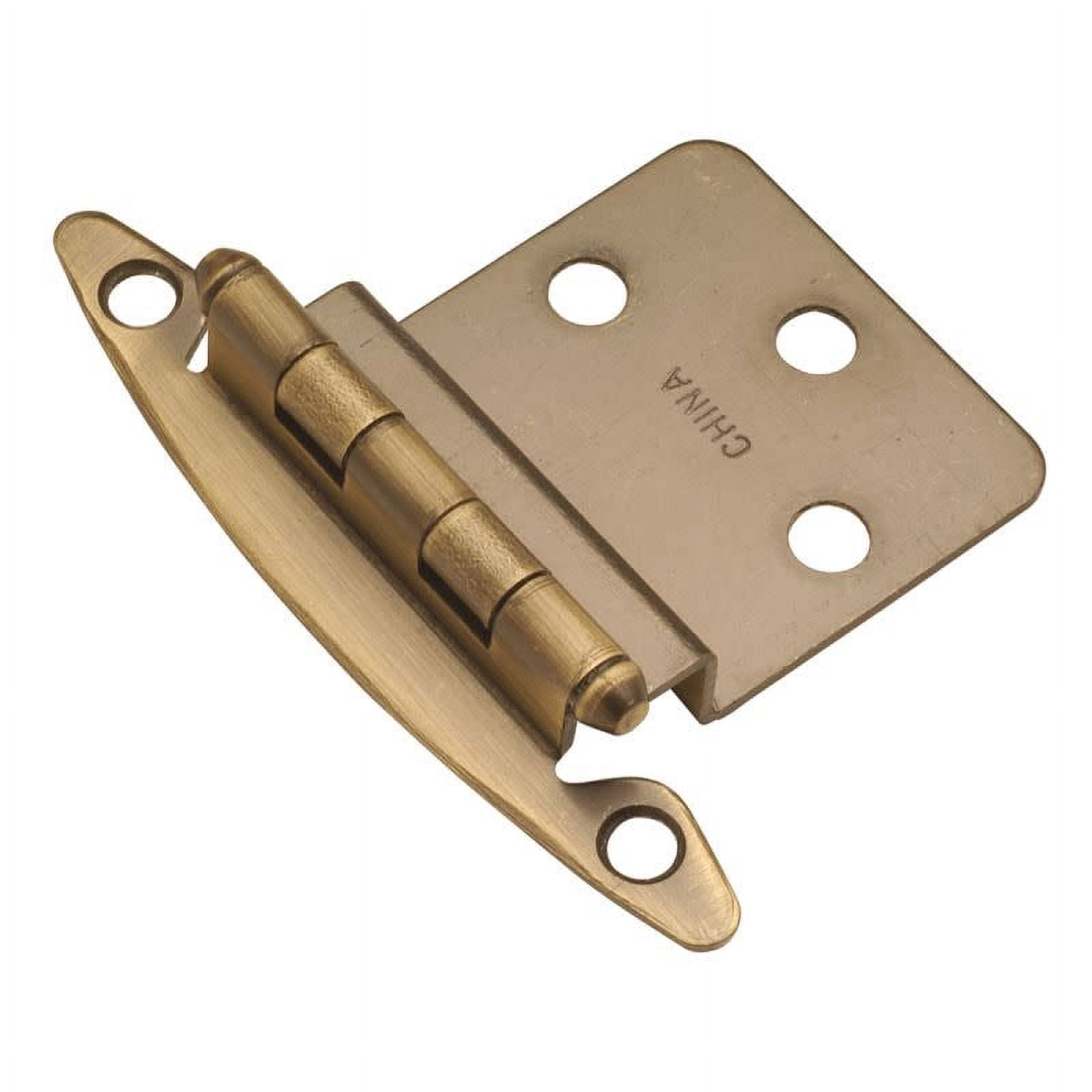 Hickory Hardware Surface Mount Collection Hinge (Pair) - Antique Brass ...