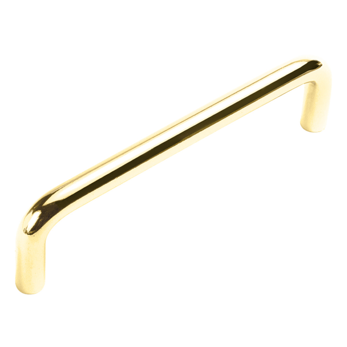 Hickory Hardware Wire Pulls Collection Pull, 4" C/C - Polished Brass ...