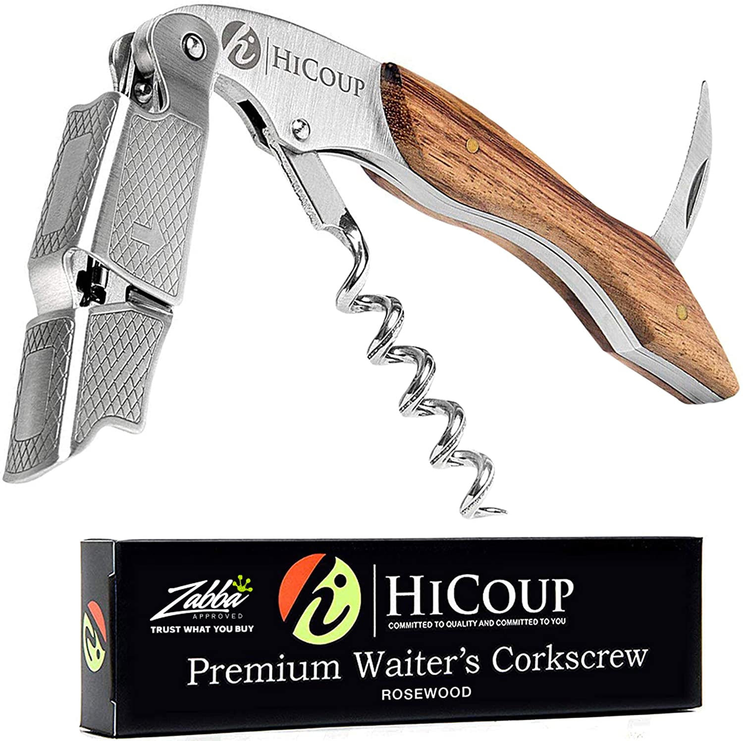 Hicoup Wine Opener-Professional Corkscrews for Wine Bottles w/ Foil ...