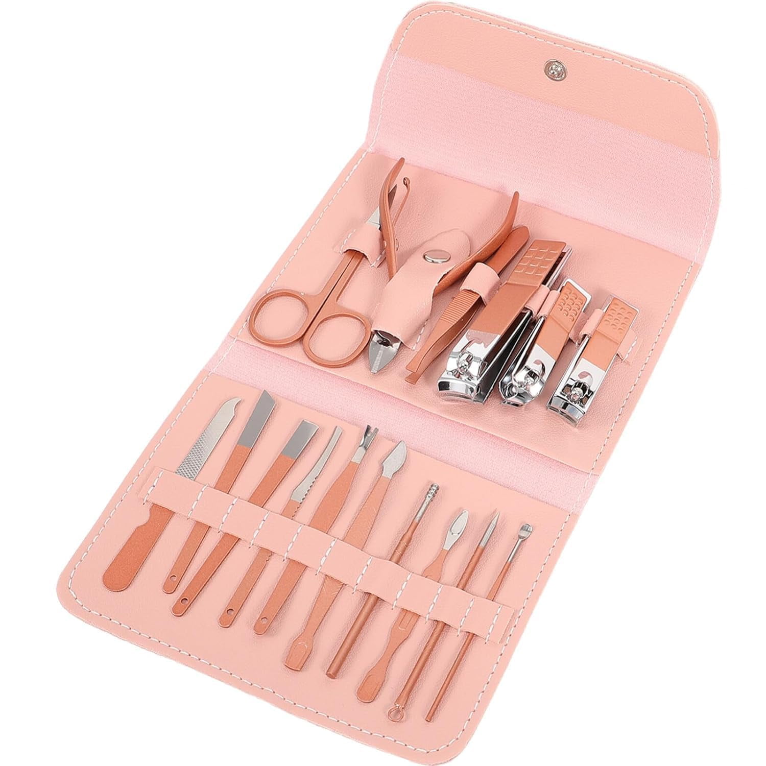 Hidak 16 Pieces Manicure Kit Pedicure Tools for Feet Nail Clipper ...