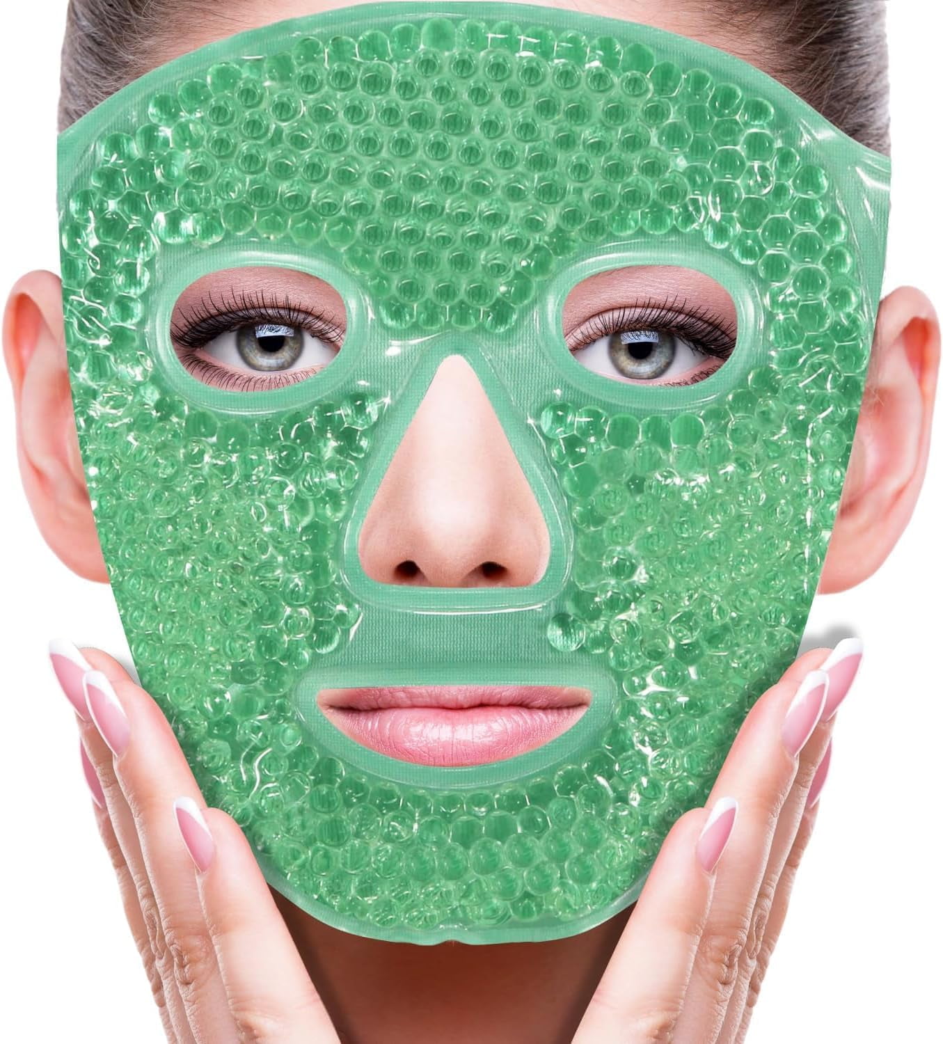 Hidak Cold Face Mask Gel Beads Ice Pack Reduce Face Puff Dark Circles ...