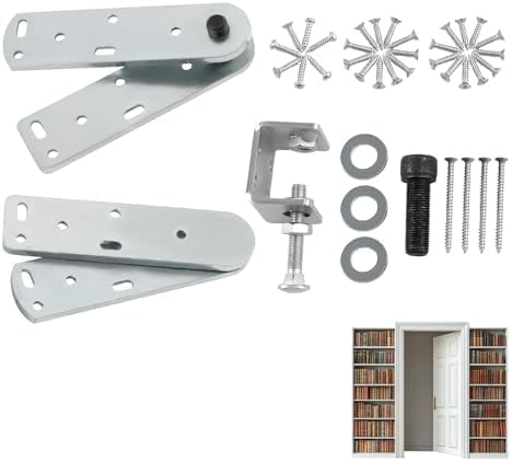Hidden Bookcase Door Secret Door Pivot Hinge Kit for Max 500 lb Heavy ...