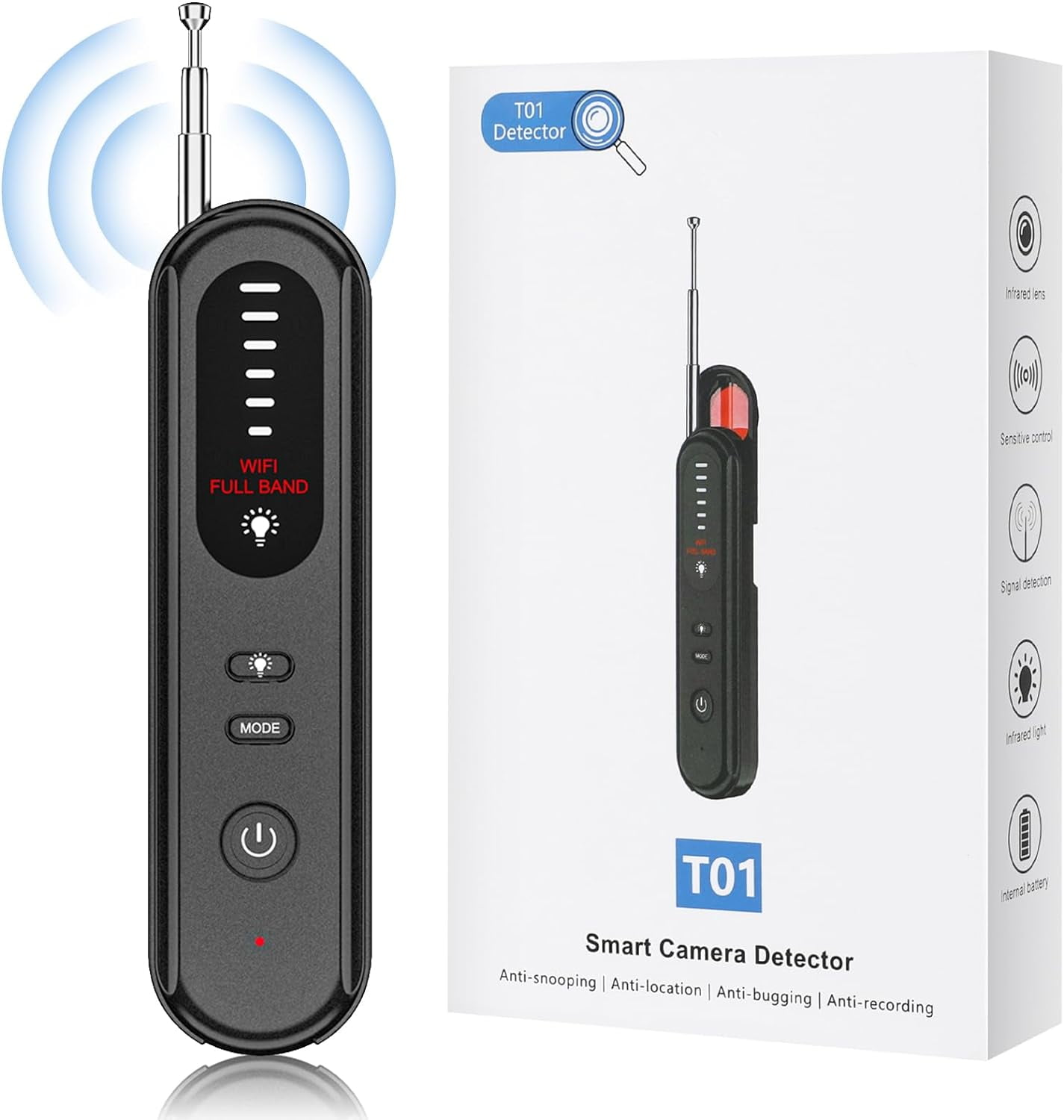 Hidden Camera Detector, 2024 Anti-Spy Camera Detector, Hidden Device ...