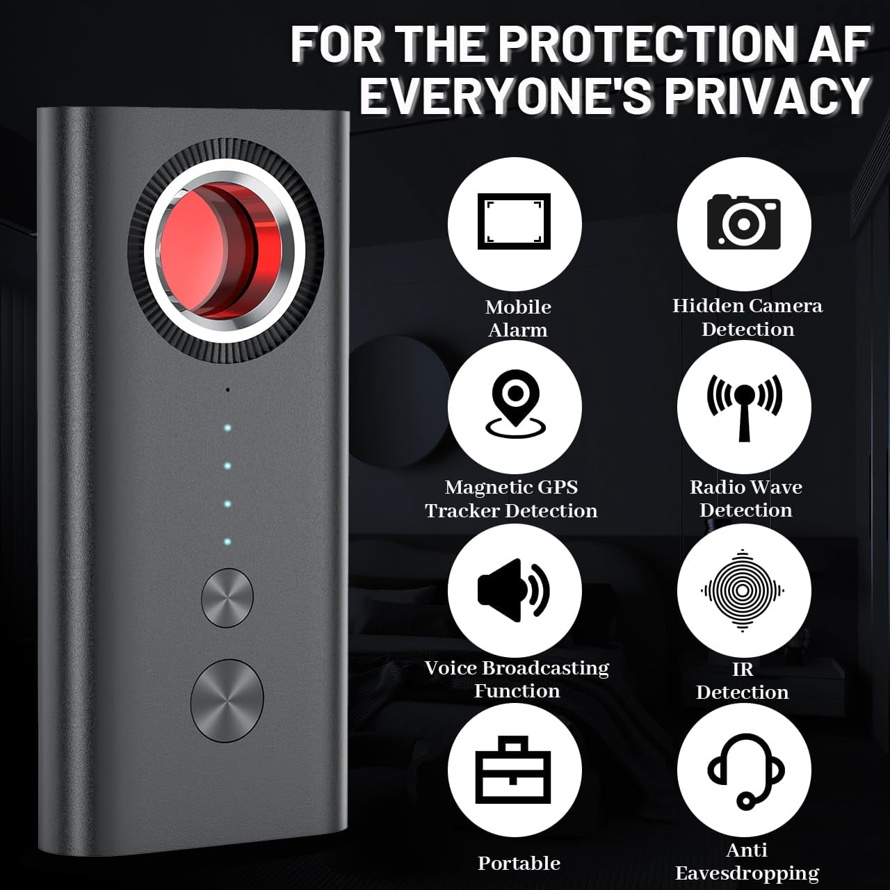 Hidden Camera Detectors Anti Spy Camera Detector Bug Detector Gps Tracker Rf Signal Scanner
