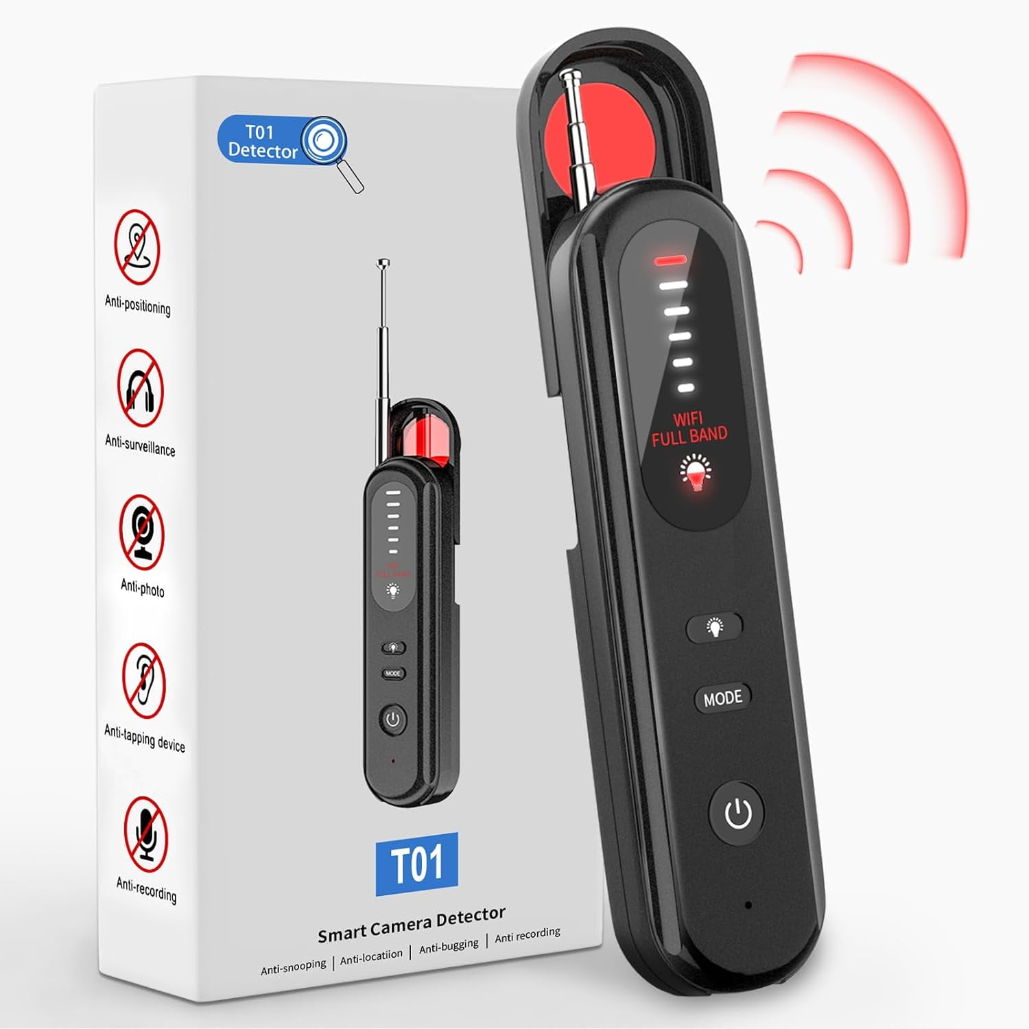 Hidden Camera Detectors, Portable Wireless Camera Detectors, Anti-Spy Camera Detector Bug ...