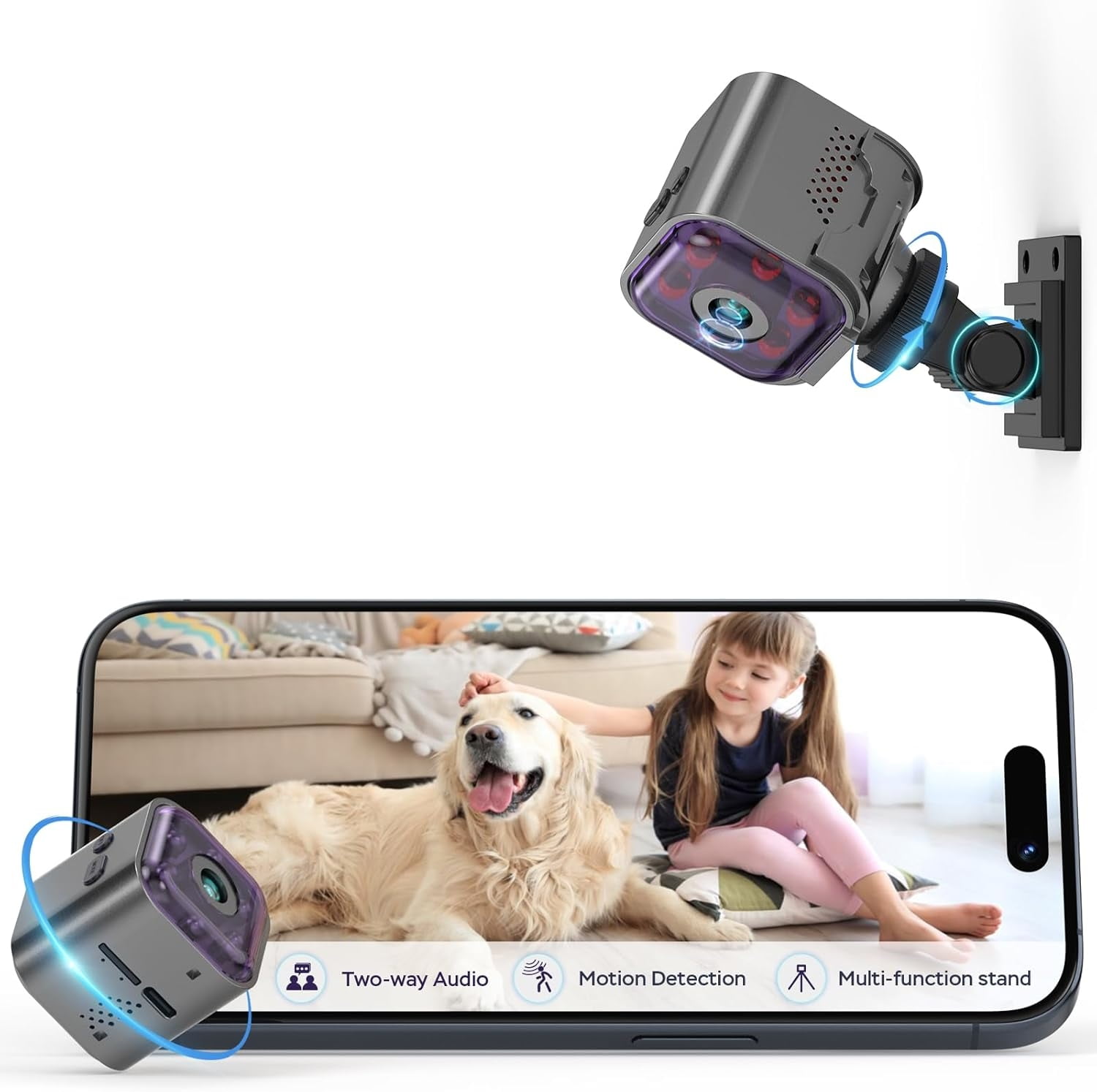 Hidden Camera, Spy Camera Hidden Camera with Audio/Video, Two-Way Audio ...