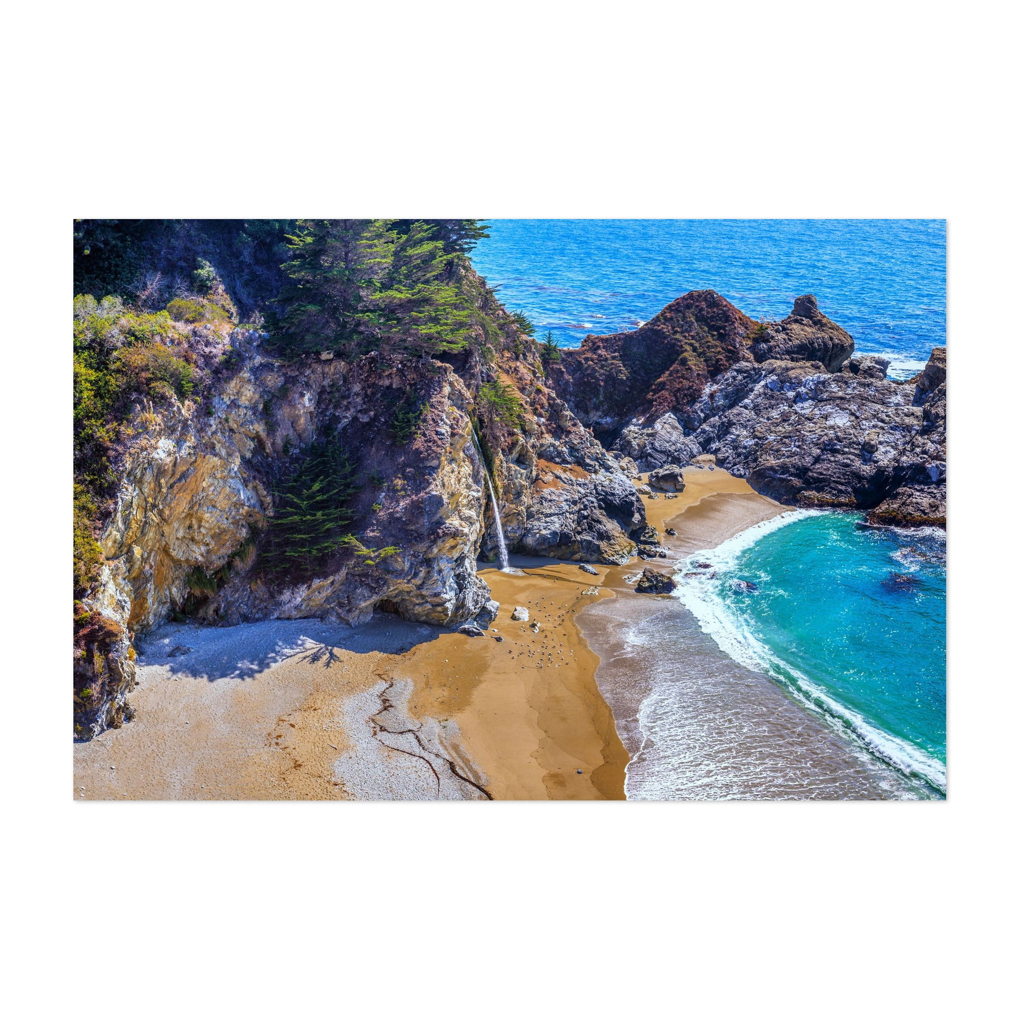 Hidden Cascade - California Photography Waterfall Coast Beach Nature ...