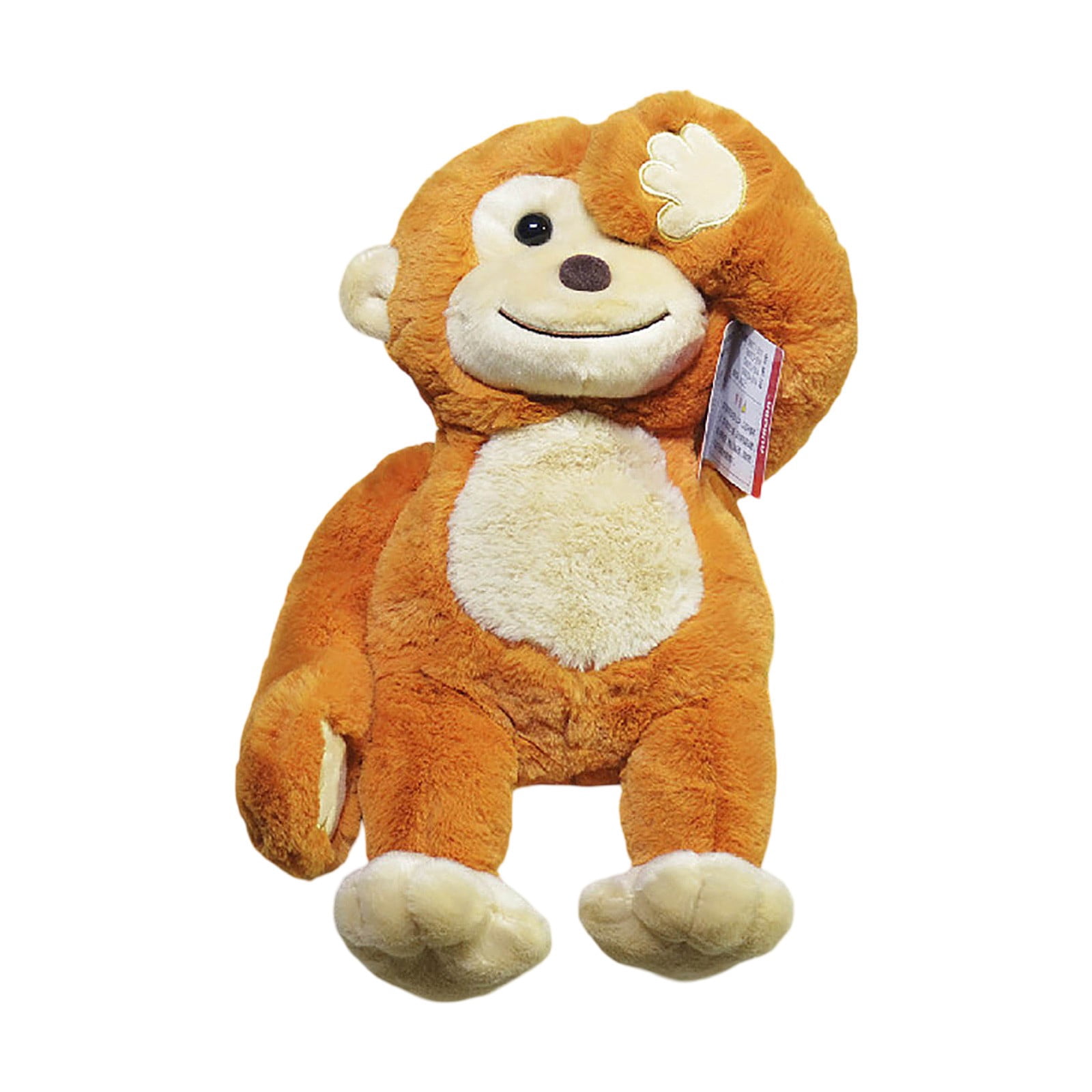 Hidden Cat Plush Gold Monkey Avoids Cats Stuffed Animal, 15 Inch Shiny ...