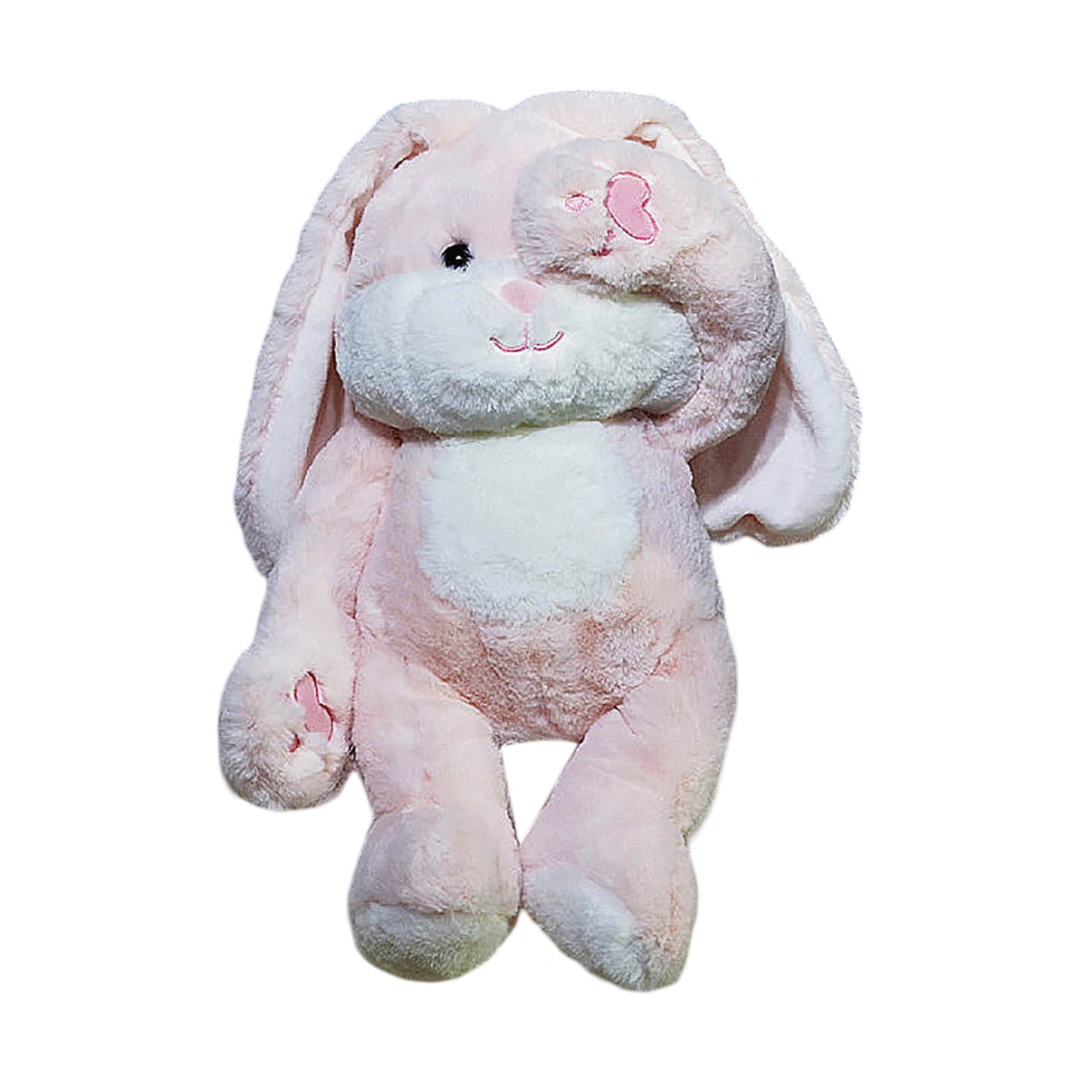 Hidden Cat Plush Pink Rabbit and Cat Cave Stuffed Animal, 15 Inch Shiny ...